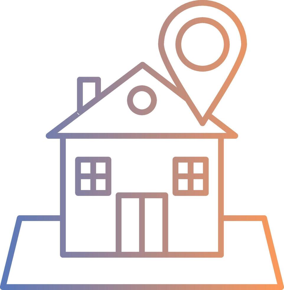 Location Line Gradient Icon 37807070 Vector Art at Vecteezy