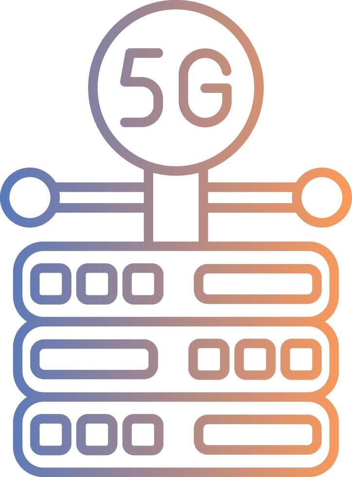 Server Line Gradient Icon 37807216 Vector Art at Vecteezy