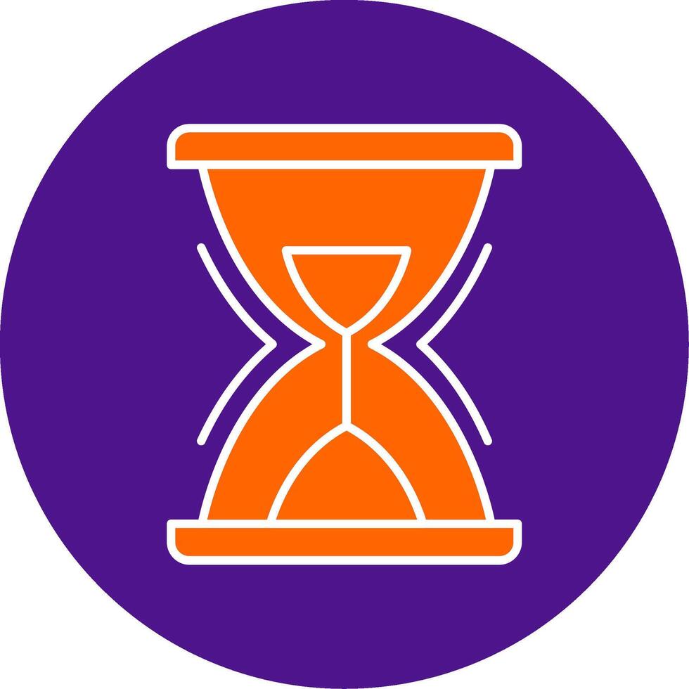 Hourglass Line Filled Circle Icon 37807405 Vector Art At Vecteezy