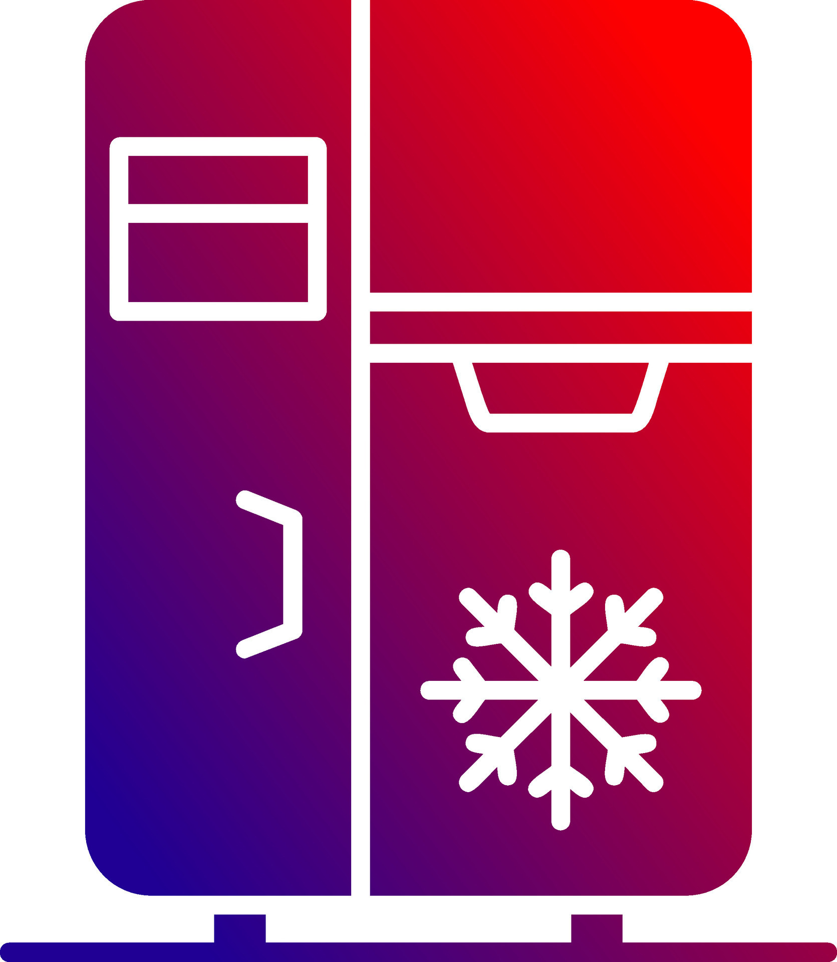 Refrigerator Solid Gradient Icon 37808062 Vector Art at Vecteezy