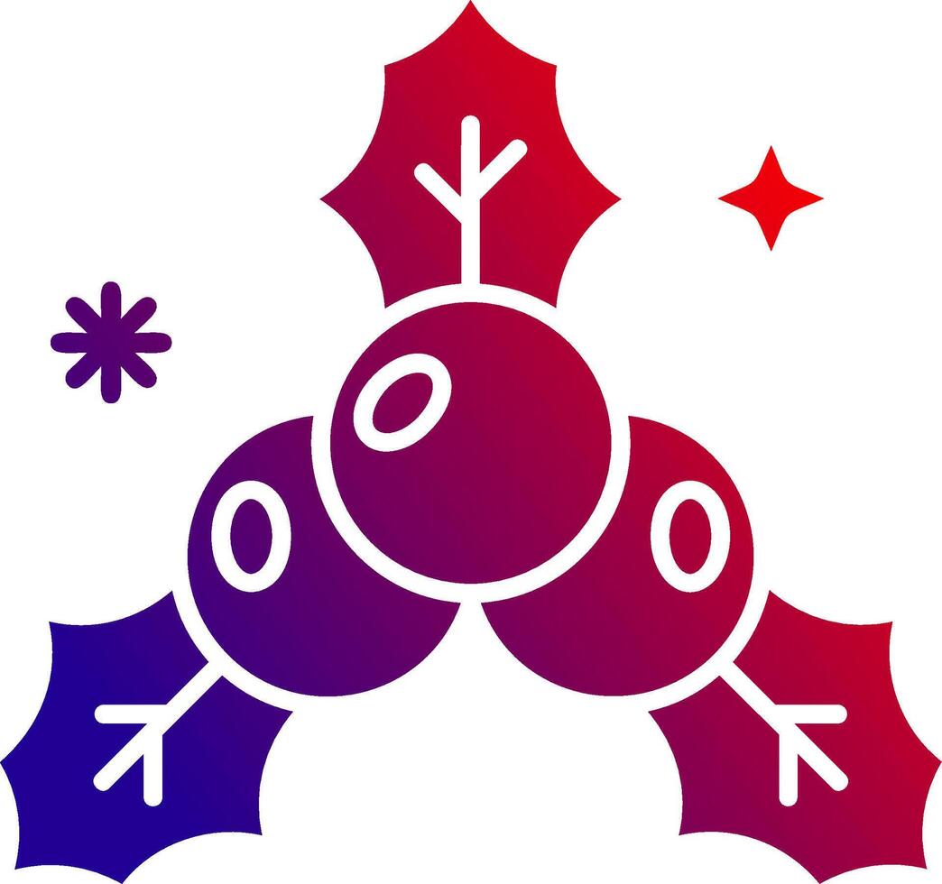 Mistletoe Solid Gradient Icon 37808131 Vector Art at Vecteezy