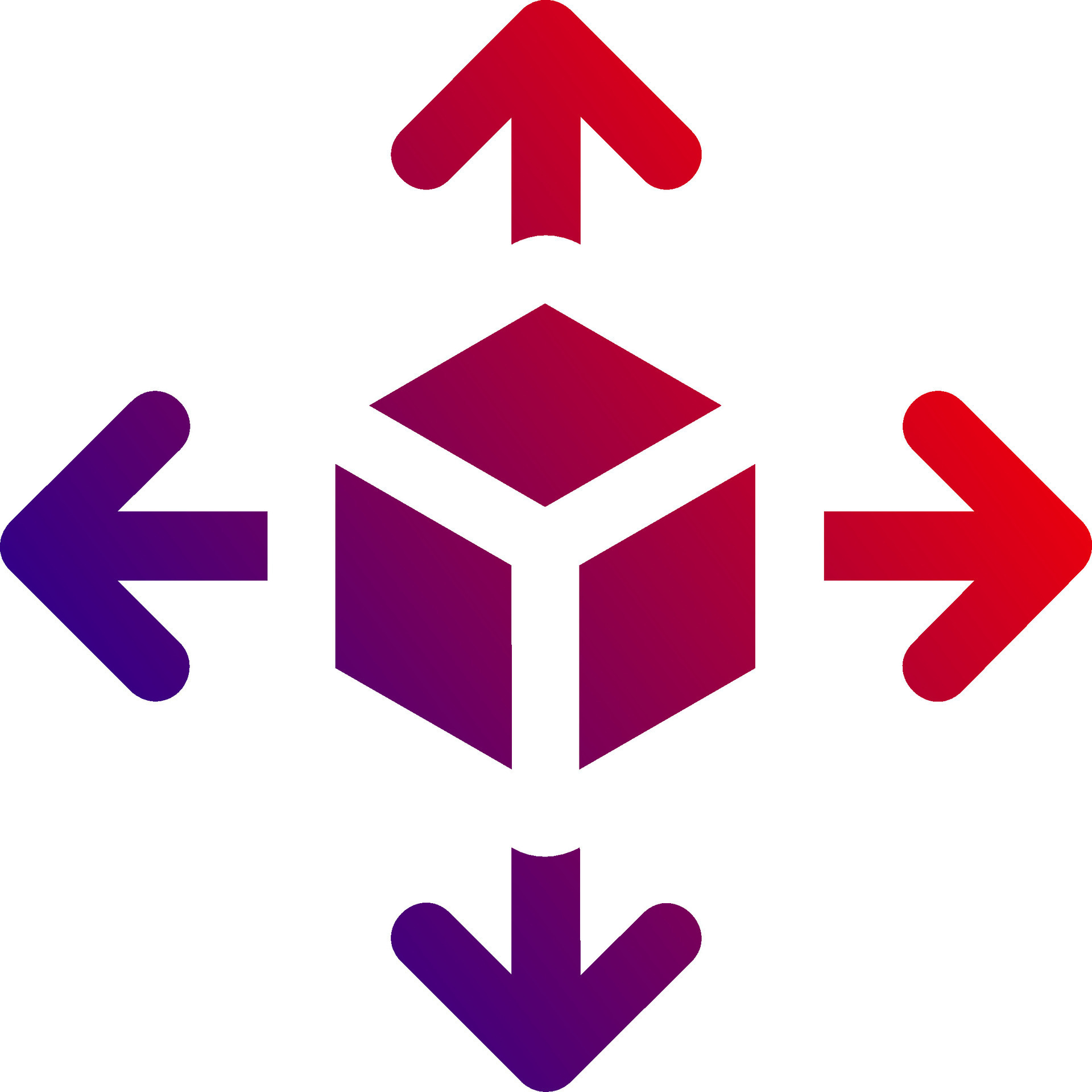 3d move Solid Gradient Icon 37808332 Vector Art at Vecteezy