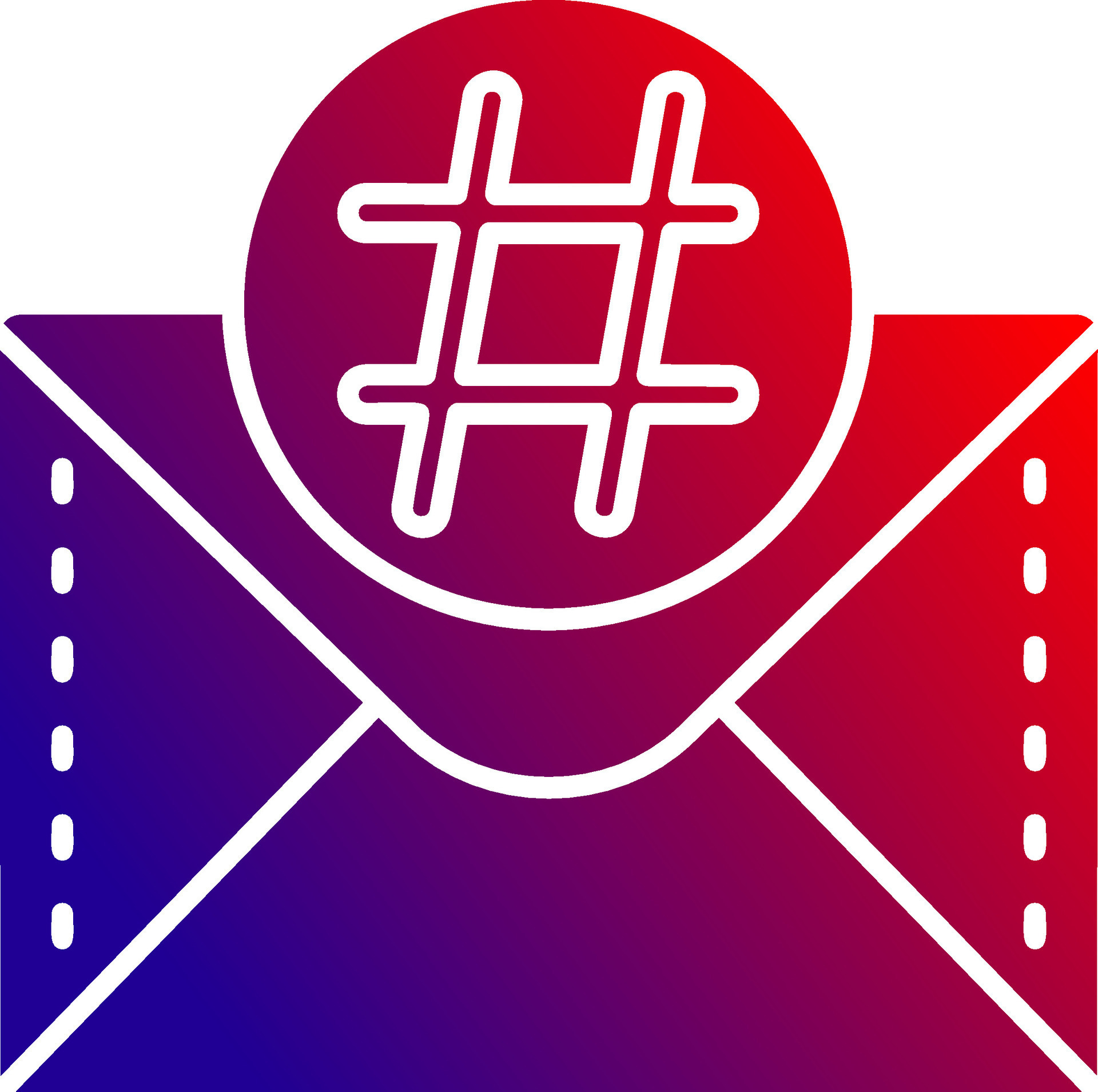 Hash Solid Gradient Icon 37808342 Vector Art at Vecteezy