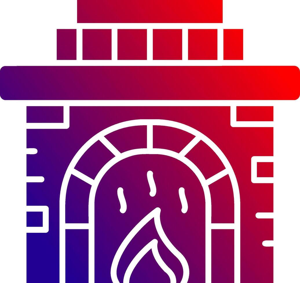 Fireplace Solid Gradient Icon 37808372 Vector Art at Vecteezy