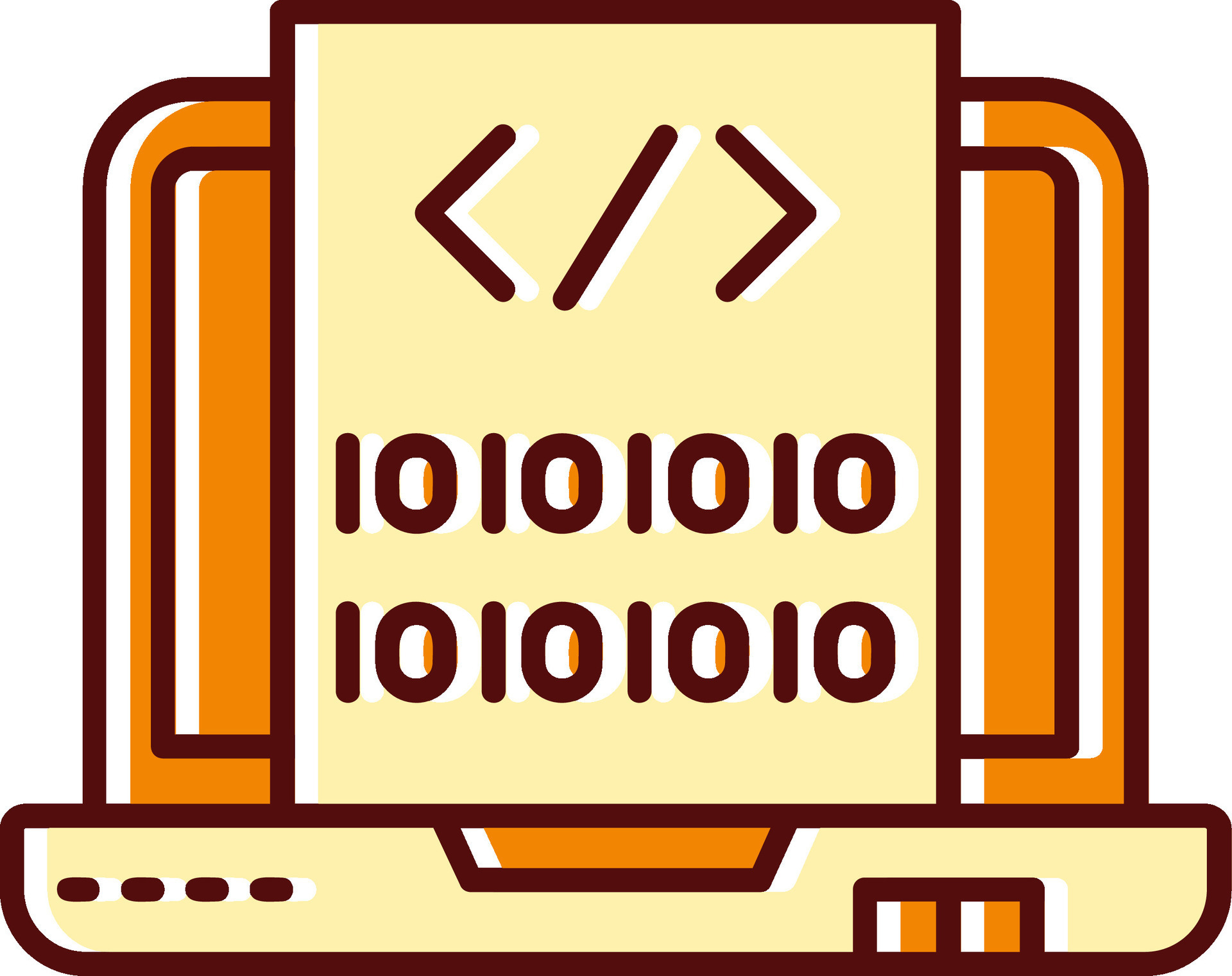 Code filled Sliped Retro Icon 37808798 Vector Art at Vecteezy