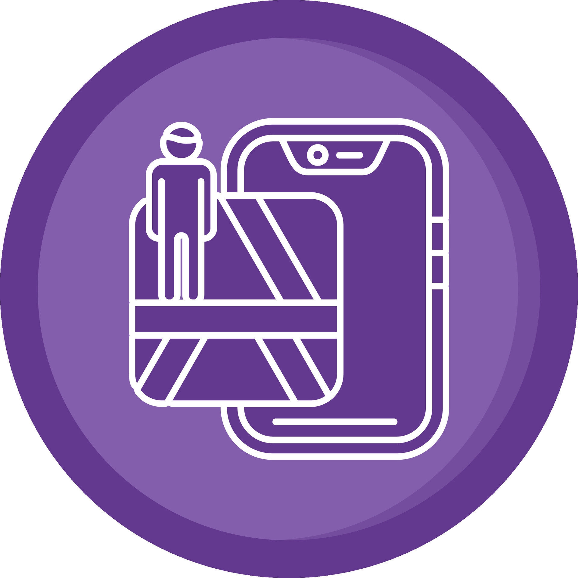 Street Solid Purple Circle Icon 37811761 Vector Art at Vecteezy