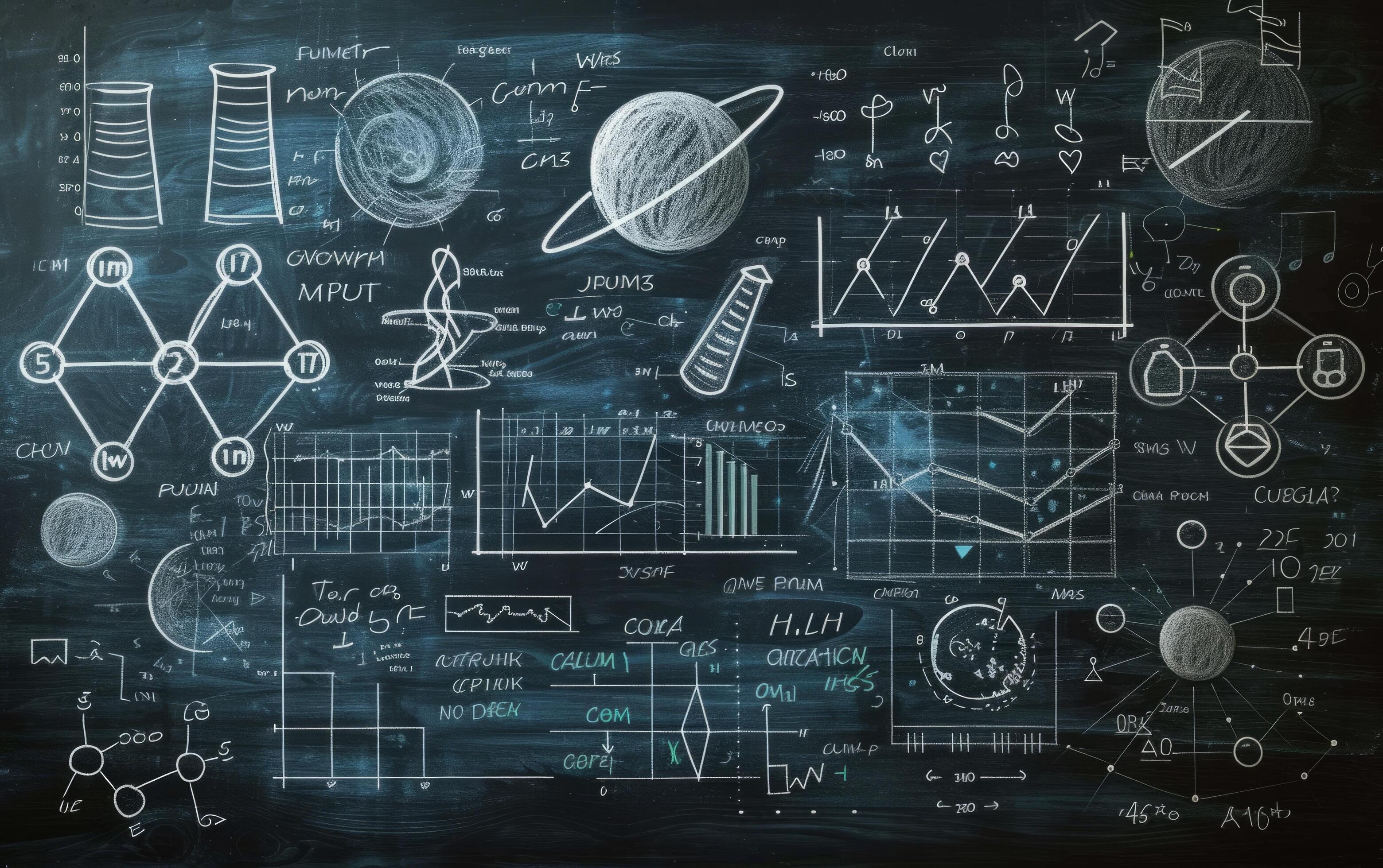 AI generated Chalkboard with Mathematical Concepts 37813051 Stock Photo at Vecteezy