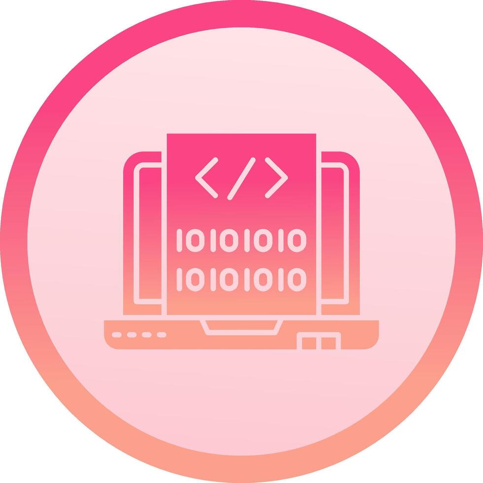 Code solid circle gradeint Icon 37816299 Vector Art at Vecteezy