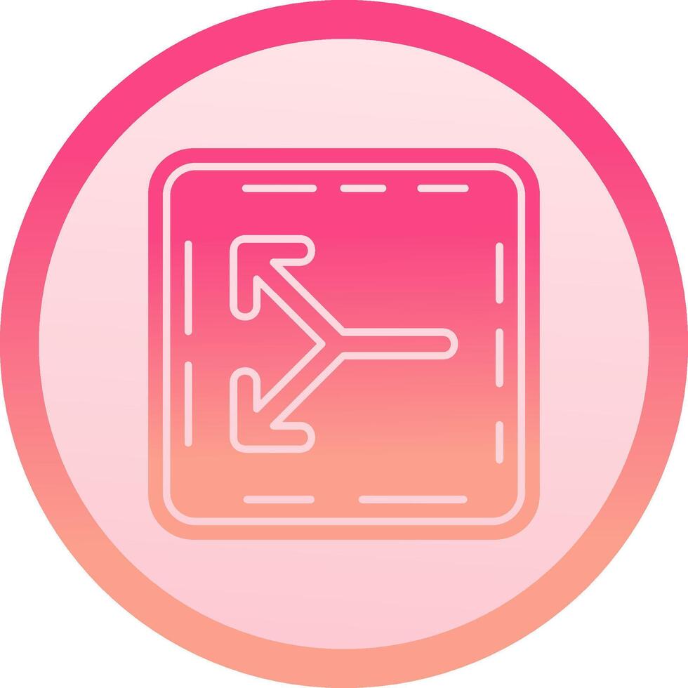 Split solid circle gradeint Icon 37817935 Vector Art at Vecteezy