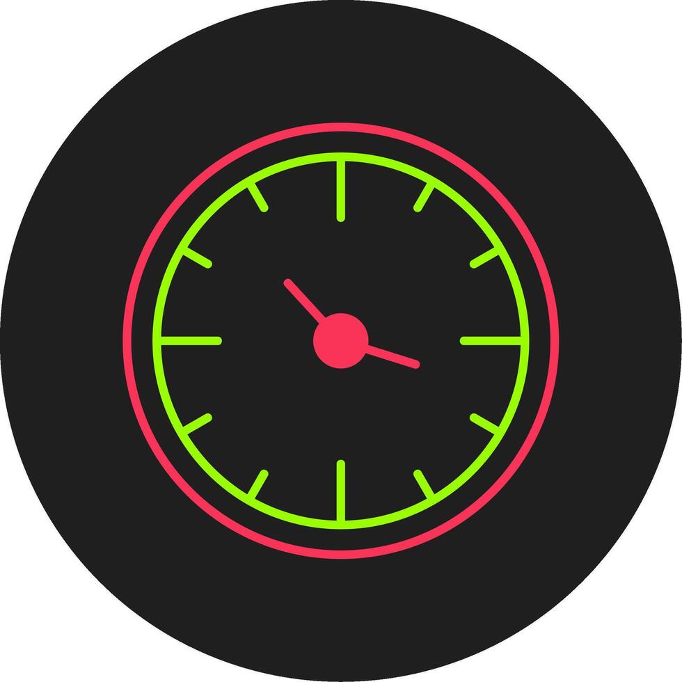 Clock Glyph Circle Icon 37819245 Vector Art at Vecteezy