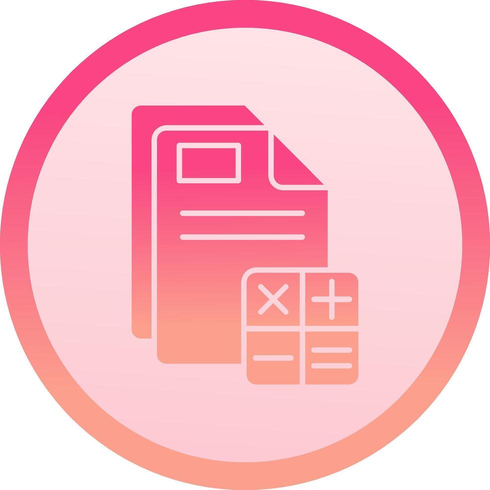 Accounting solid circle gradeint Icon 37819607 Vector Art at Vecteezy