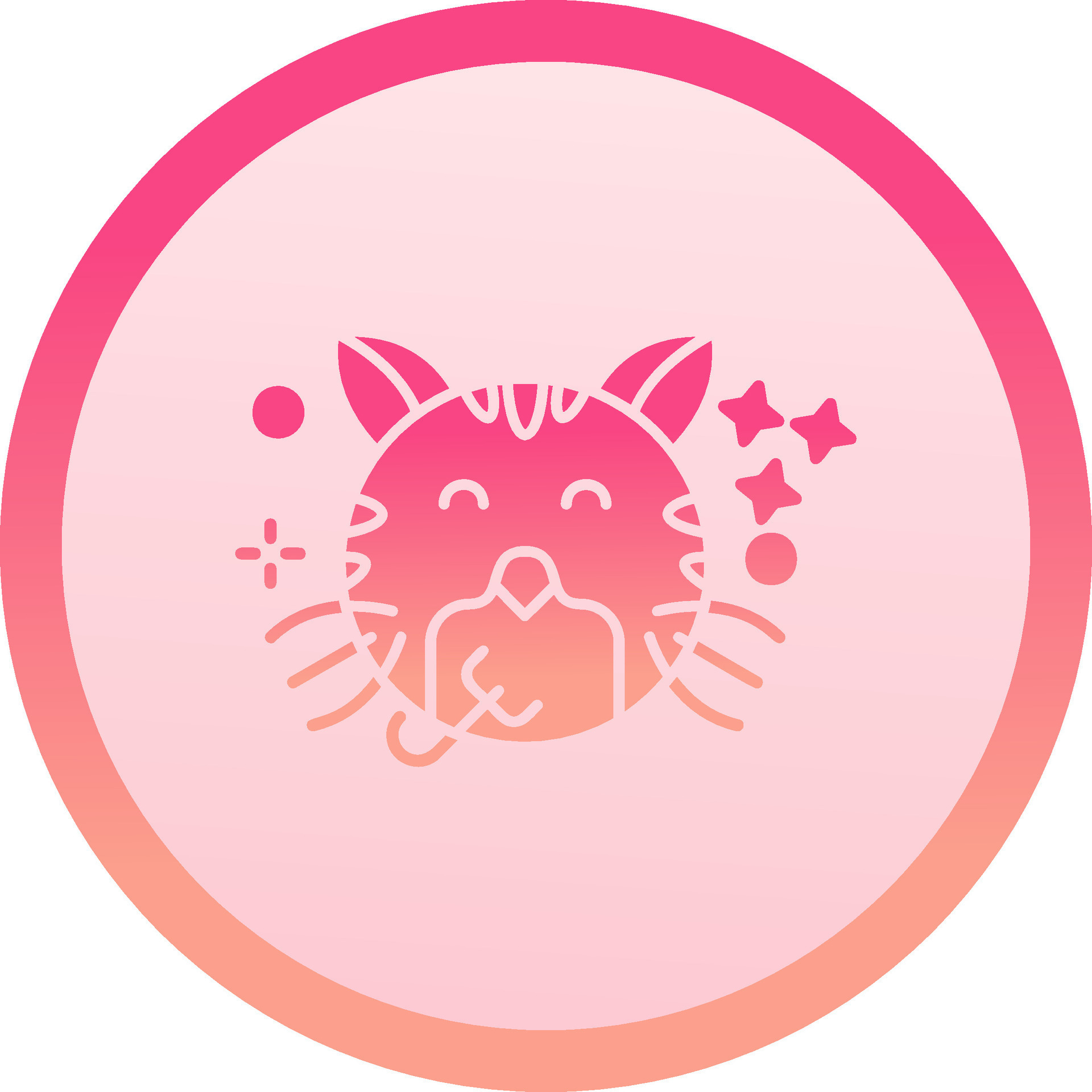 Congratulation solid circle gradeint Icon 37820856 Vector Art at Vecteezy