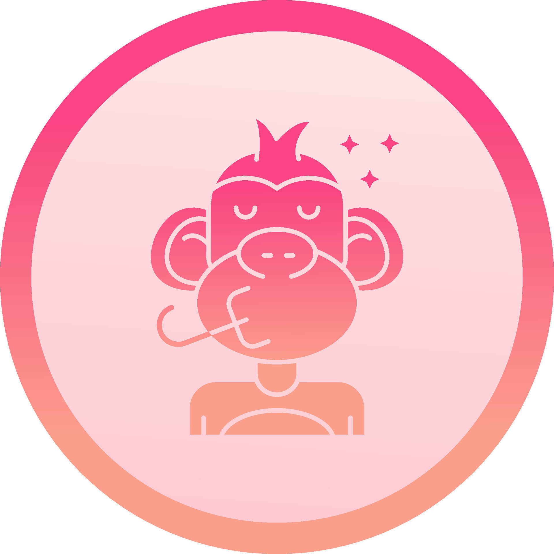 Congratulation solid circle gradeint Icon 37821065 Vector Art at Vecteezy