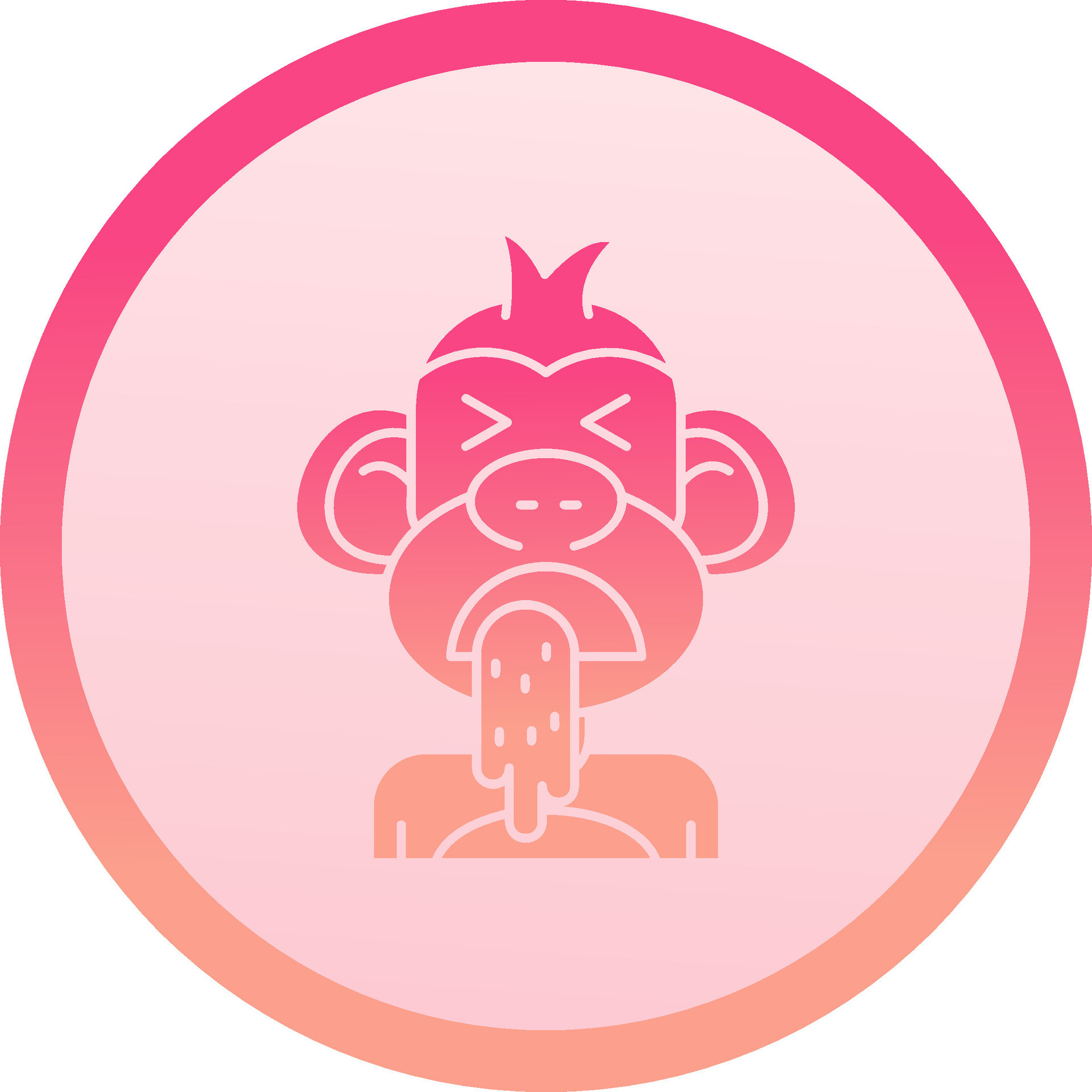 Vomit solid circle gradeint Icon 37821082 Vector Art at Vecteezy