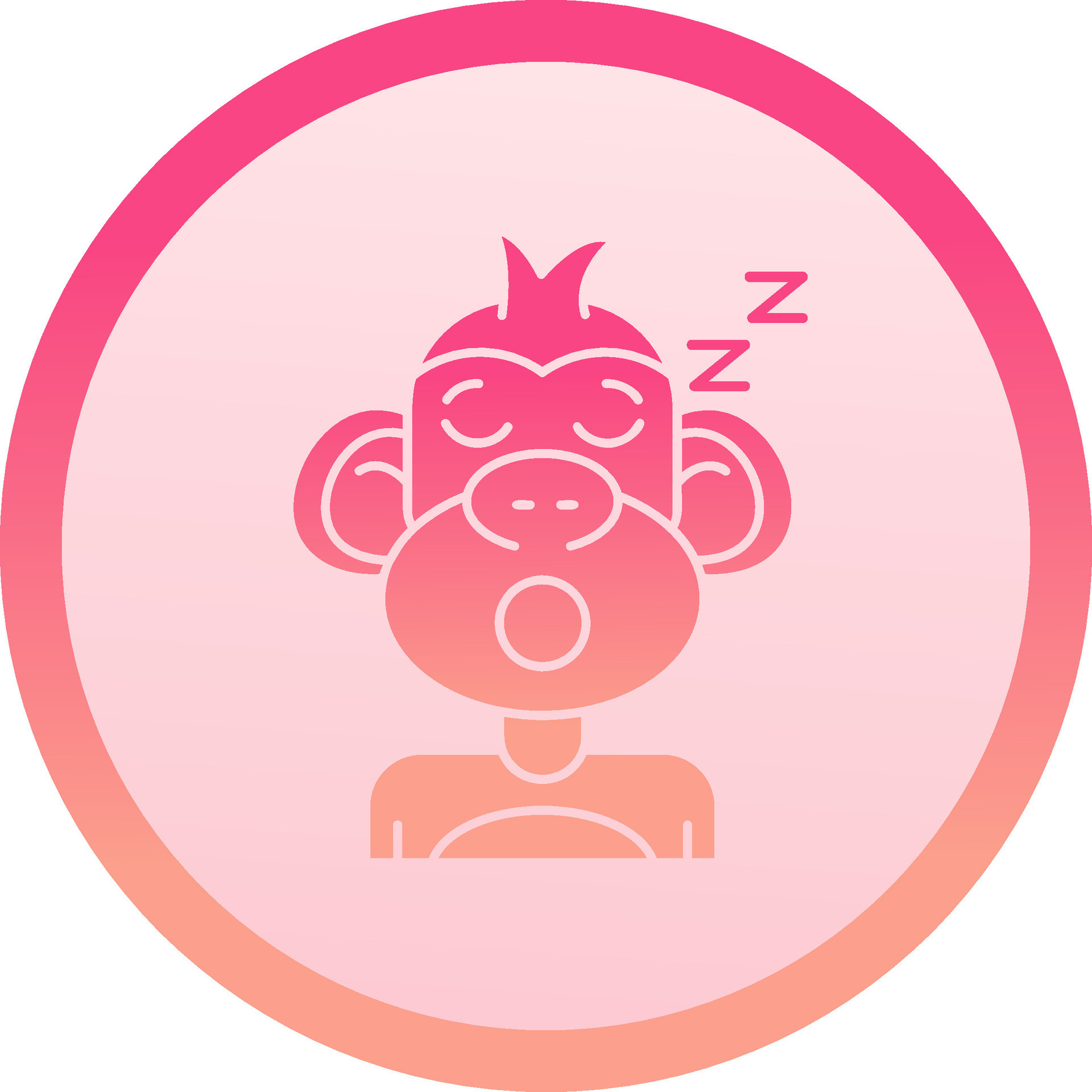 Sleep solid circle gradeint Icon 37821086 Vector Art at Vecteezy