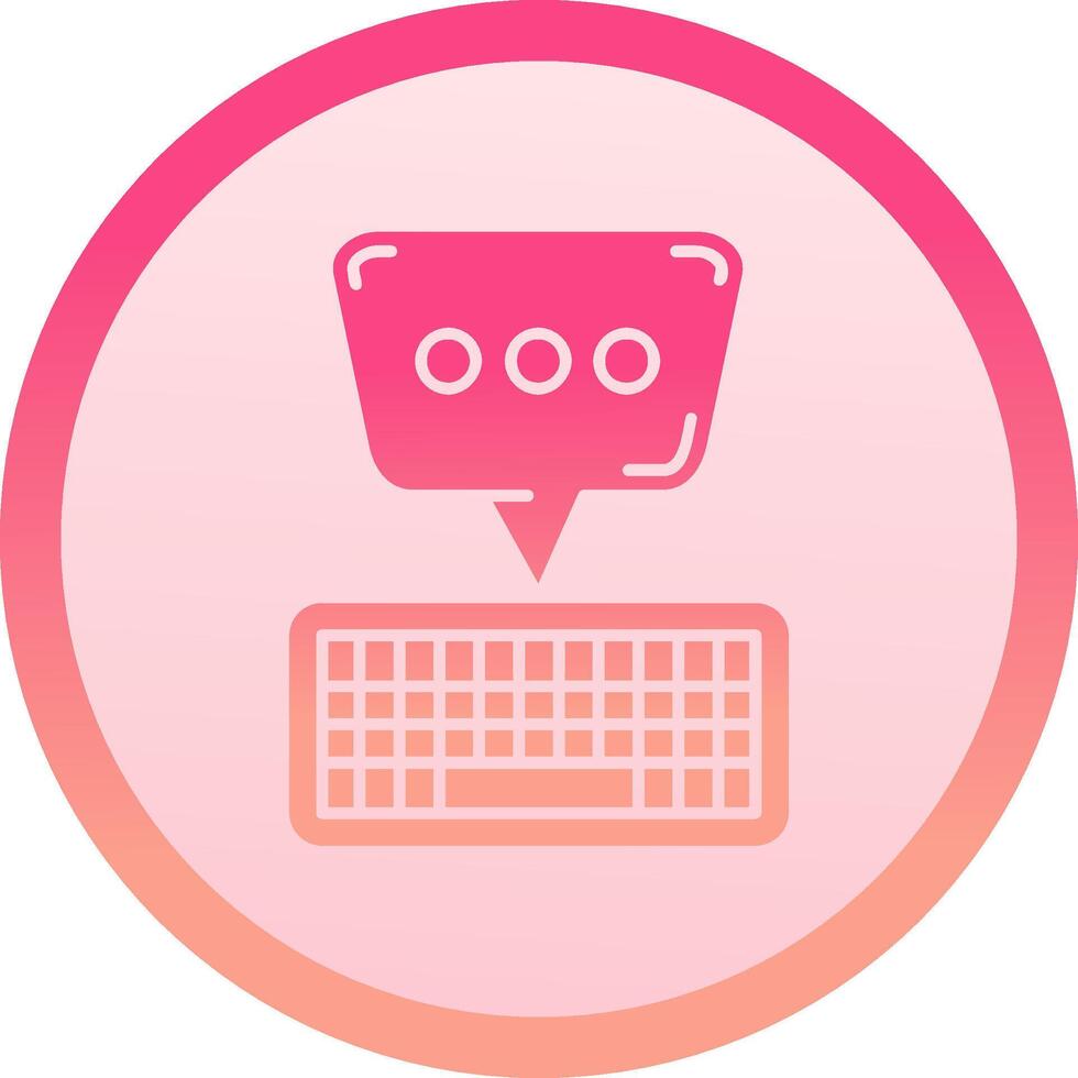 Keyboard solid circle gradeint Icon 37821313 Vector Art at Vecteezy