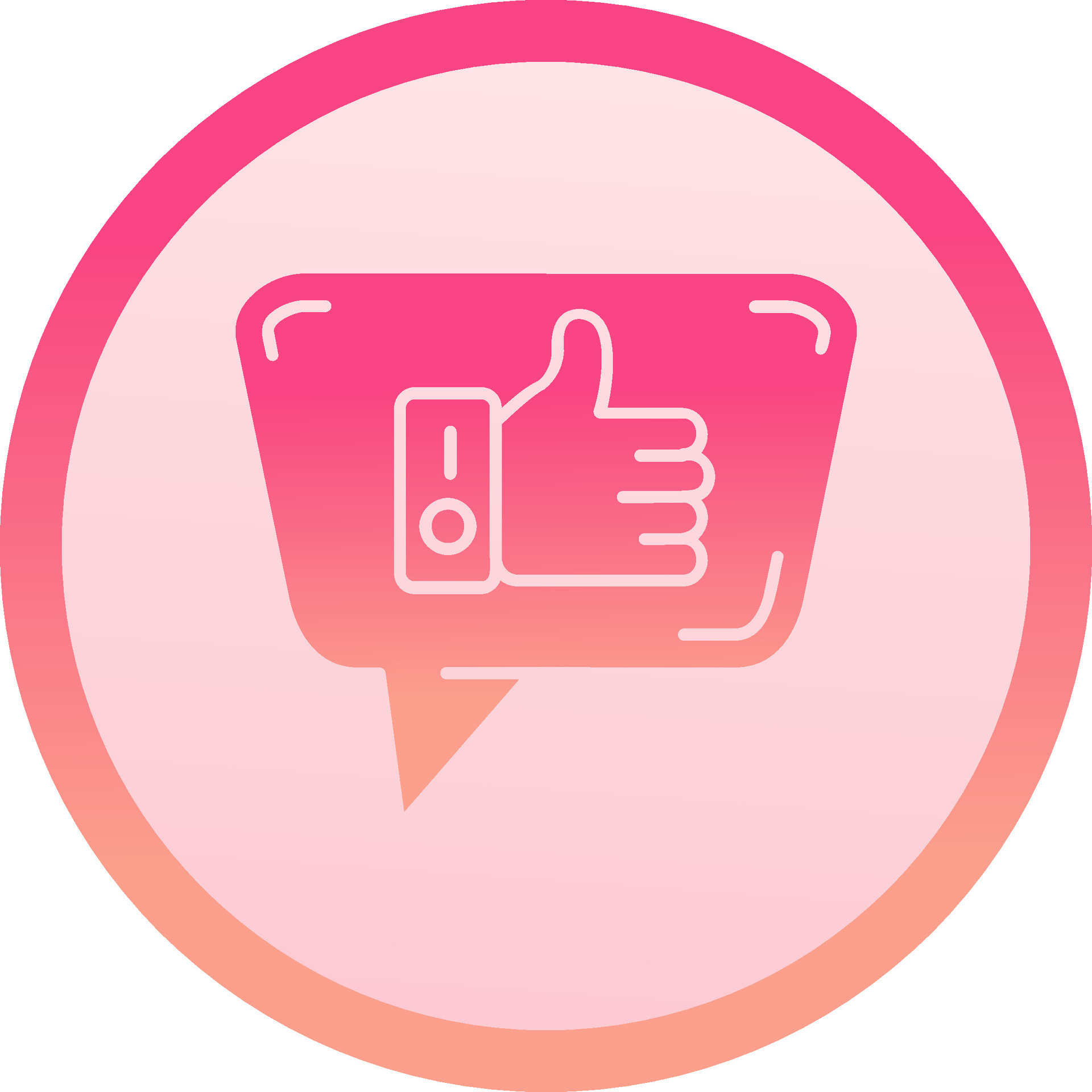 Like solid circle gradeint Icon 37821438 Vector Art at Vecteezy