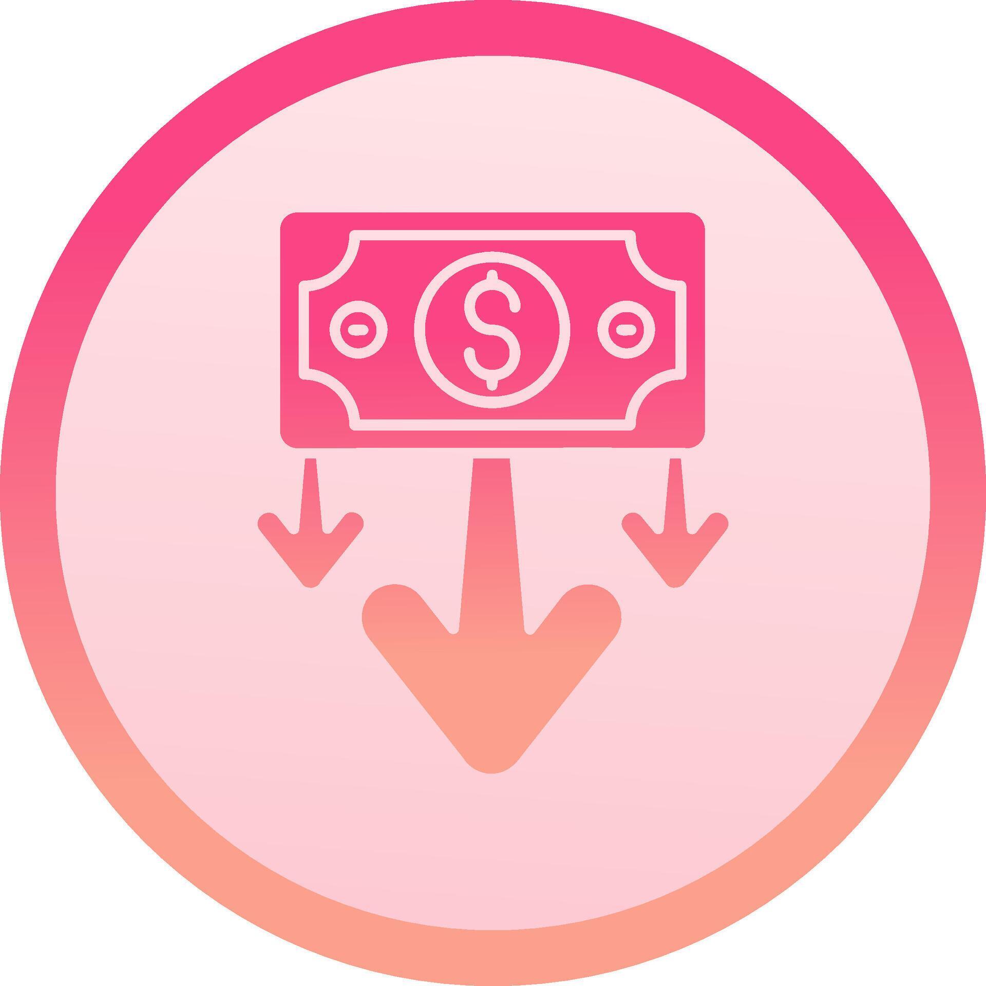 Decrease solid circle gradeint Icon 37821512 Vector Art at Vecteezy