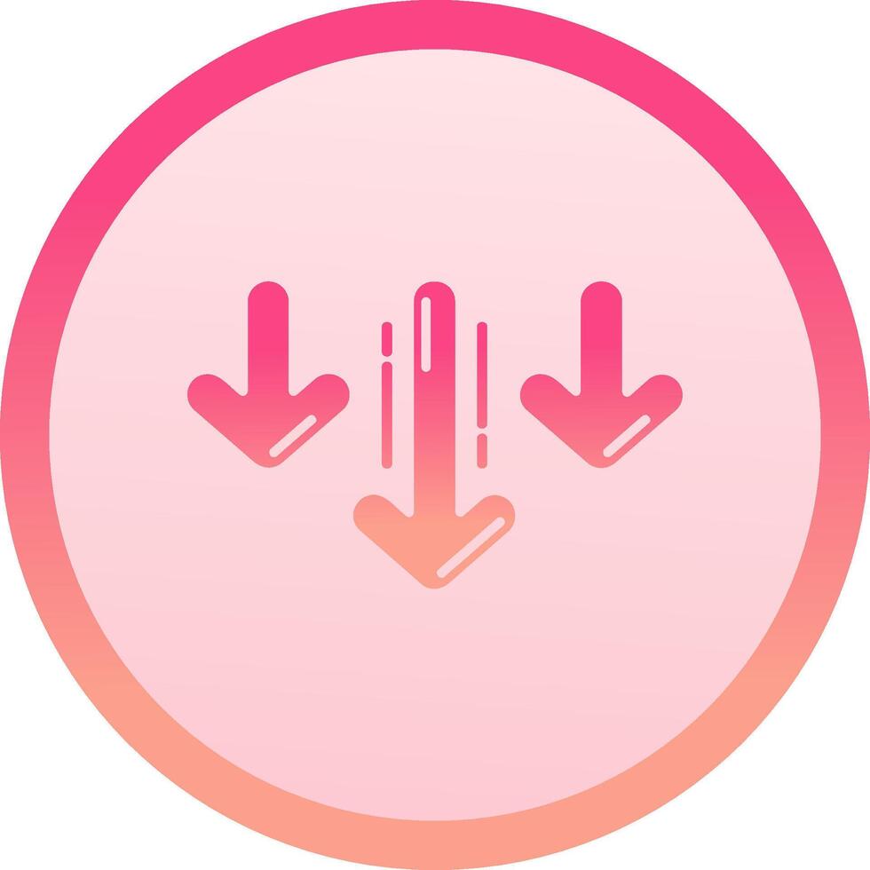 Decrease solid circle gradeint Icon 37821718 Vector Art at Vecteezy