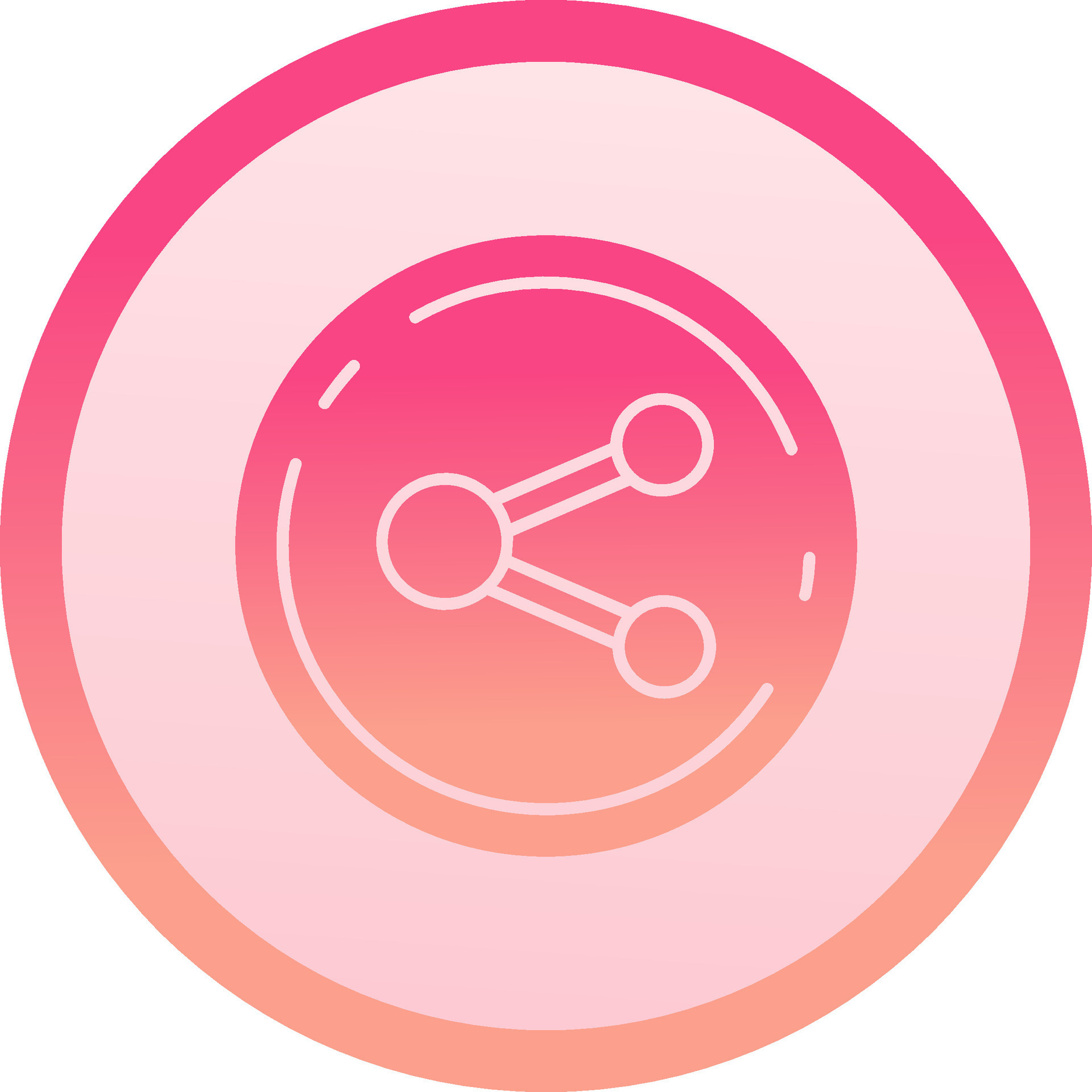 Share solid circle gradeint Icon 37821912 Vector Art at Vecteezy