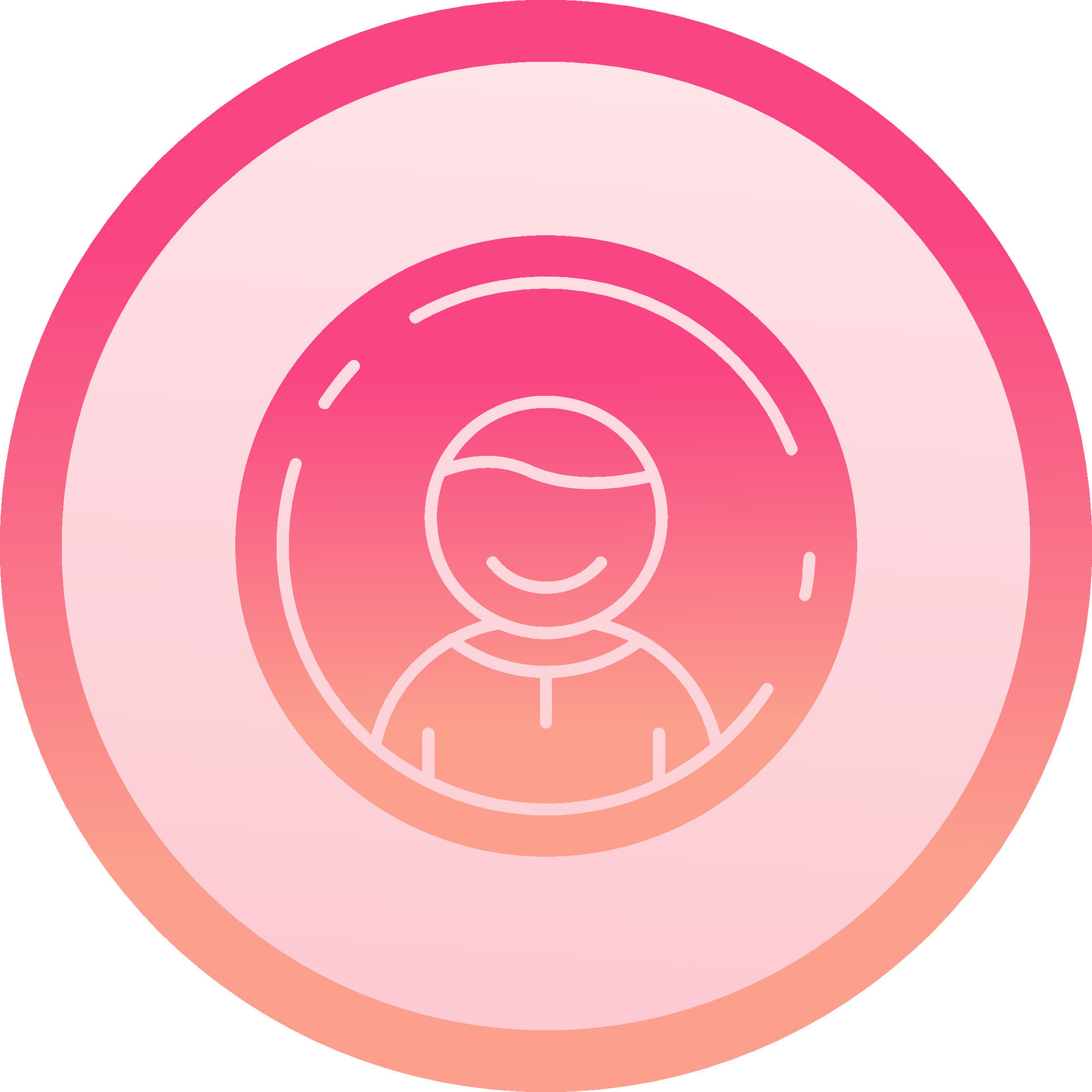 Profile solid circle gradeint Icon 37821925 Vector Art at Vecteezy