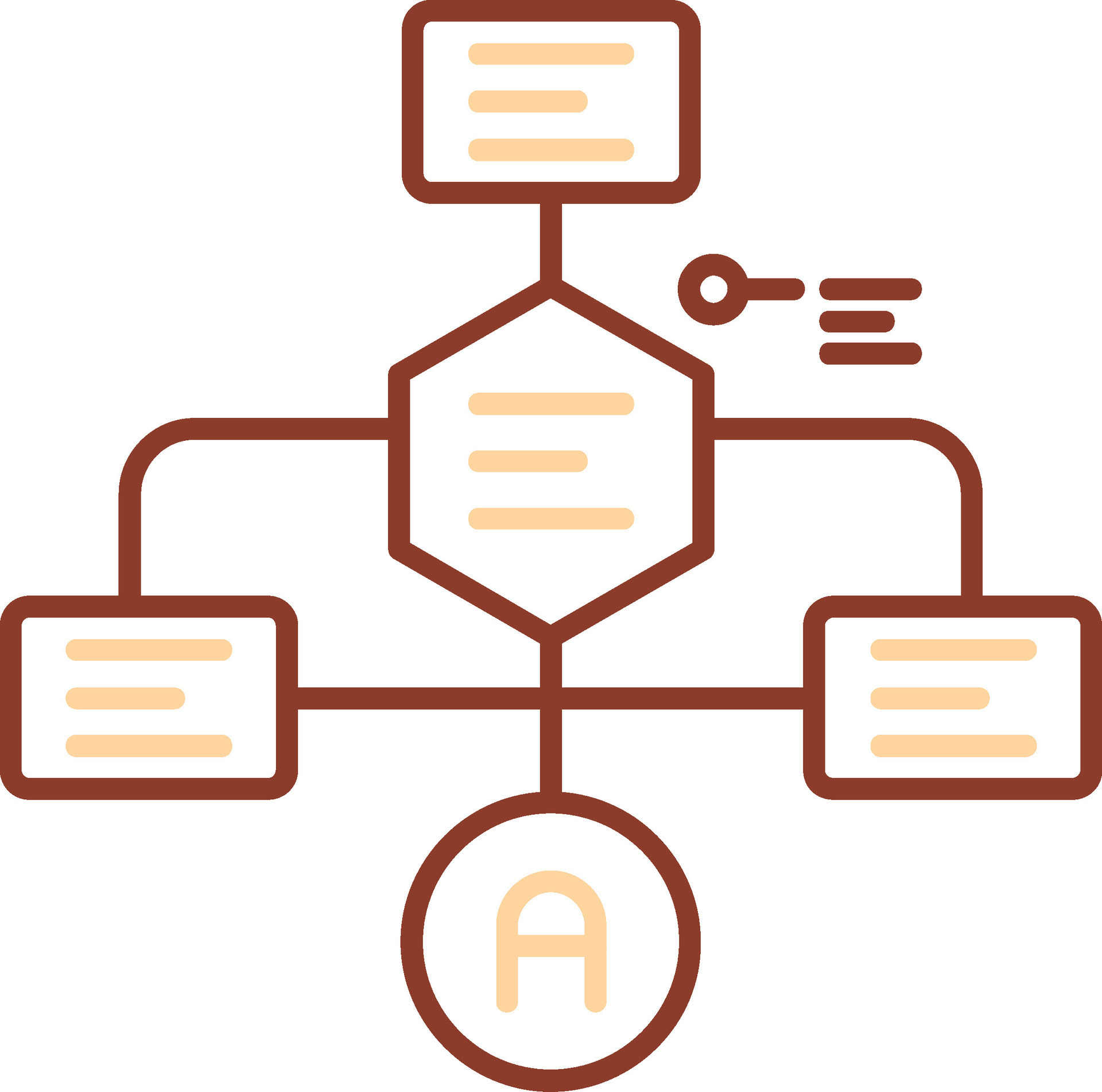 Flowchart Line Two Color Icon 37828813 Vector Art at Vecteezy