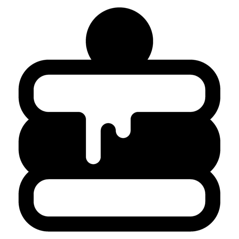 Pancake Icon Food and Beverages for Web, app, uiux, infographic, etc ...
