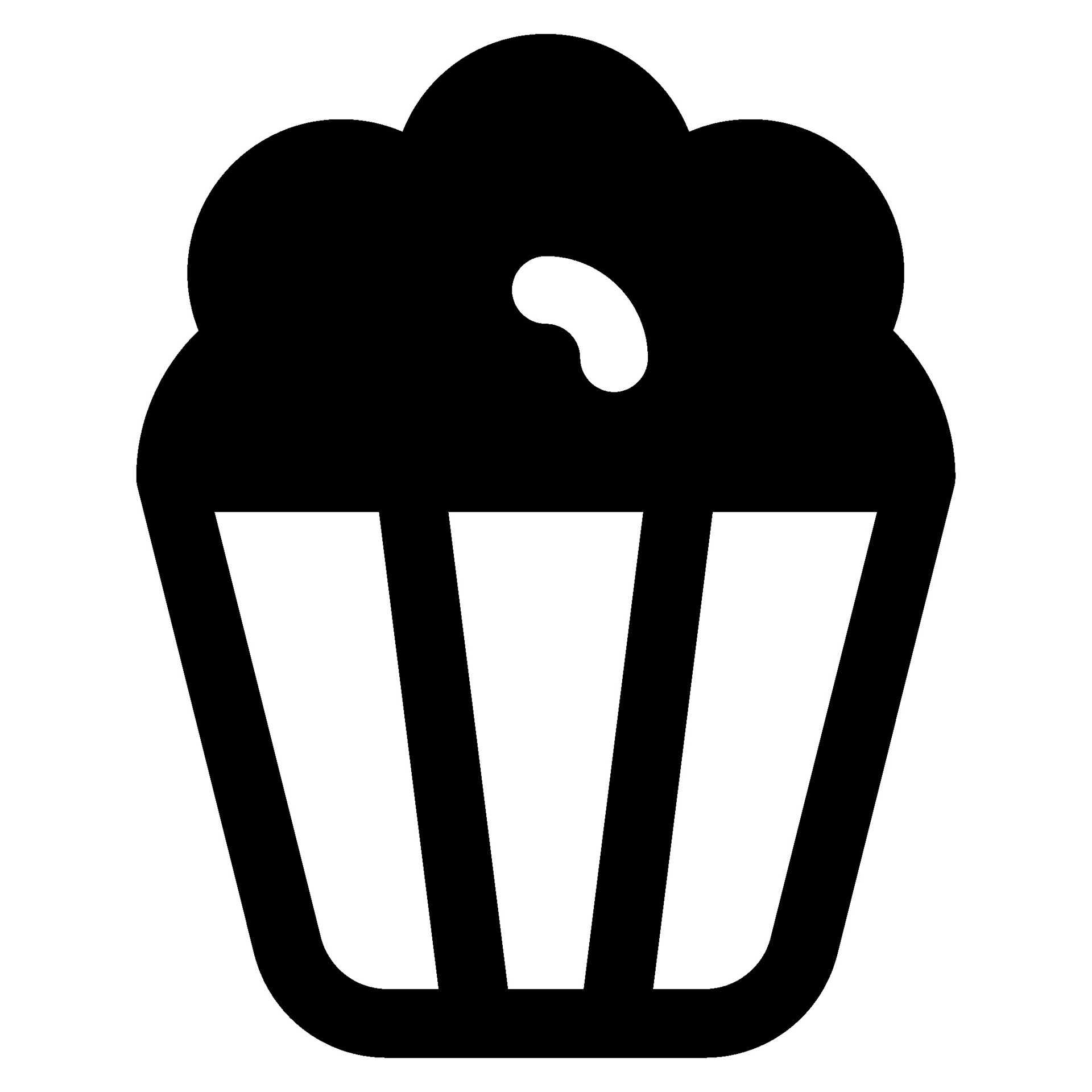 Popcorn Icon Food and Beverages for Web, app, uiux, infographic, etc ...