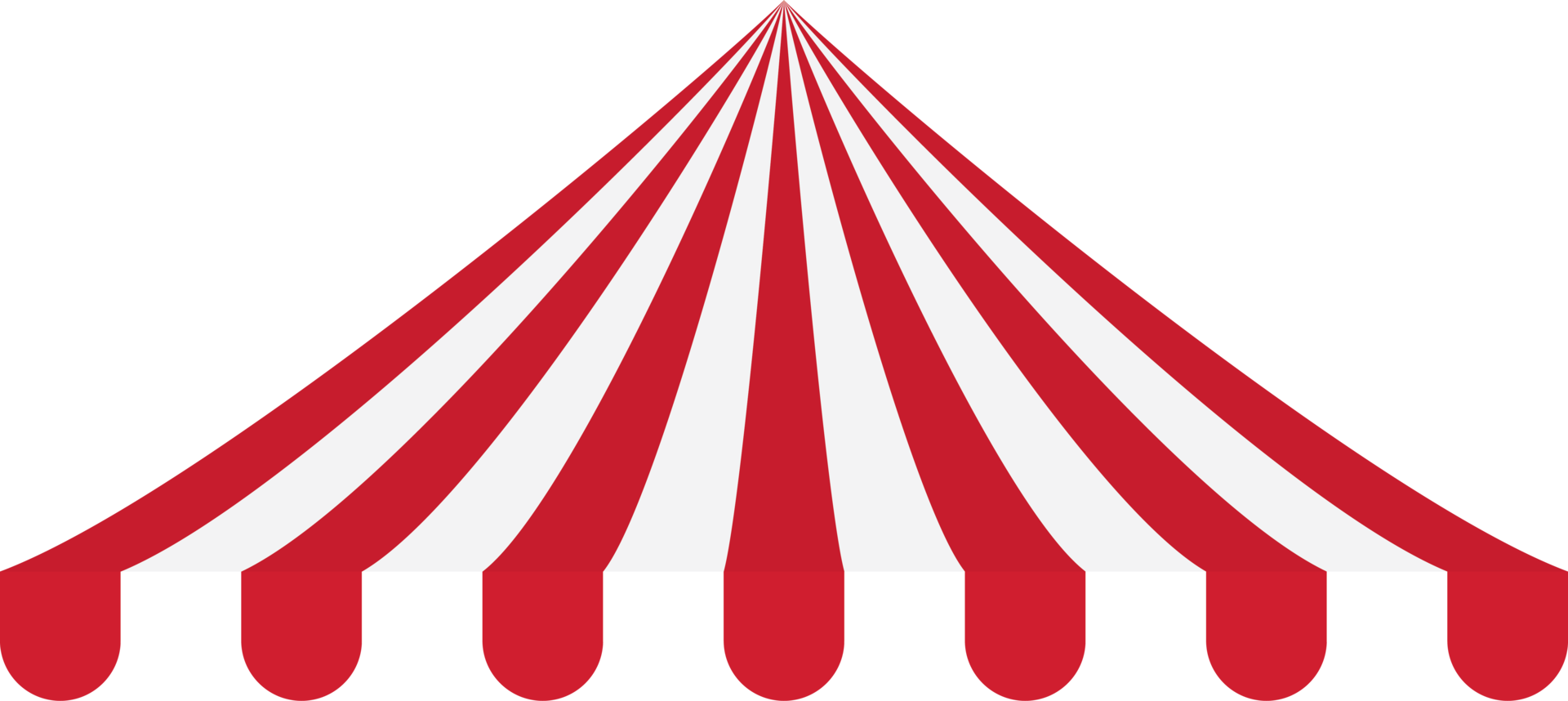 Red and white striped shop awning. Flat design illustration. 37830508 PNG