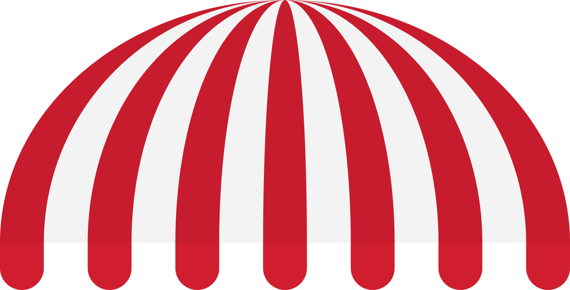 Red and white striped shop awning. Flat design illustration. 37830513 PNG