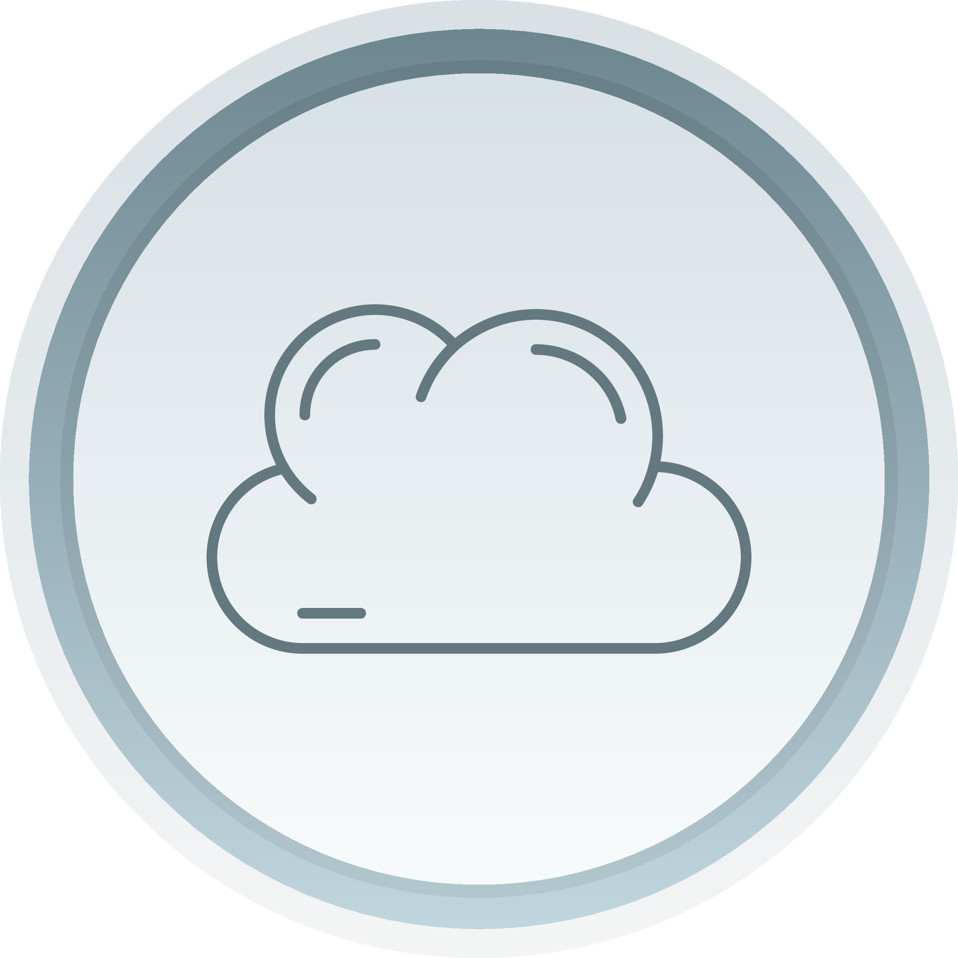 Cloud Linear Button Icon 37835804 Vector Art at Vecteezy