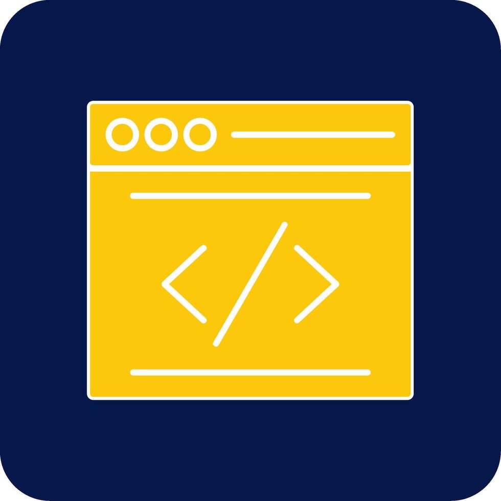 Coding Glyph Square Two Color Icon 37836345 Vector Art at Vecteezy