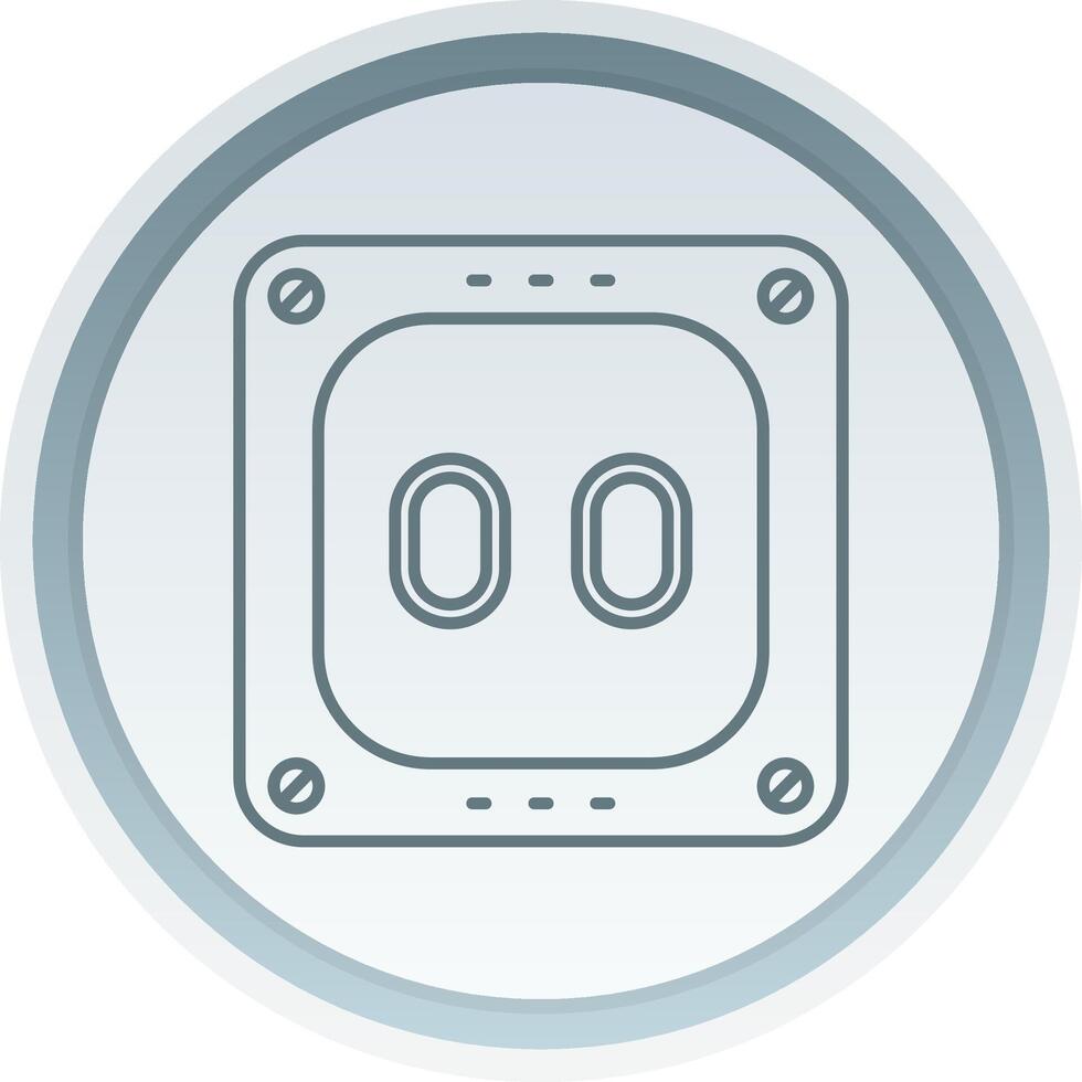 Socket Linear Button Icon 37836444 Vector Art at Vecteezy