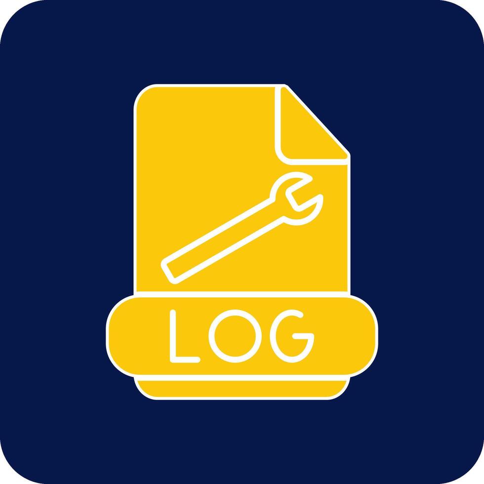 Log Format Glyph Square Two Color Icon 37837680 Vector Art at Vecteezy