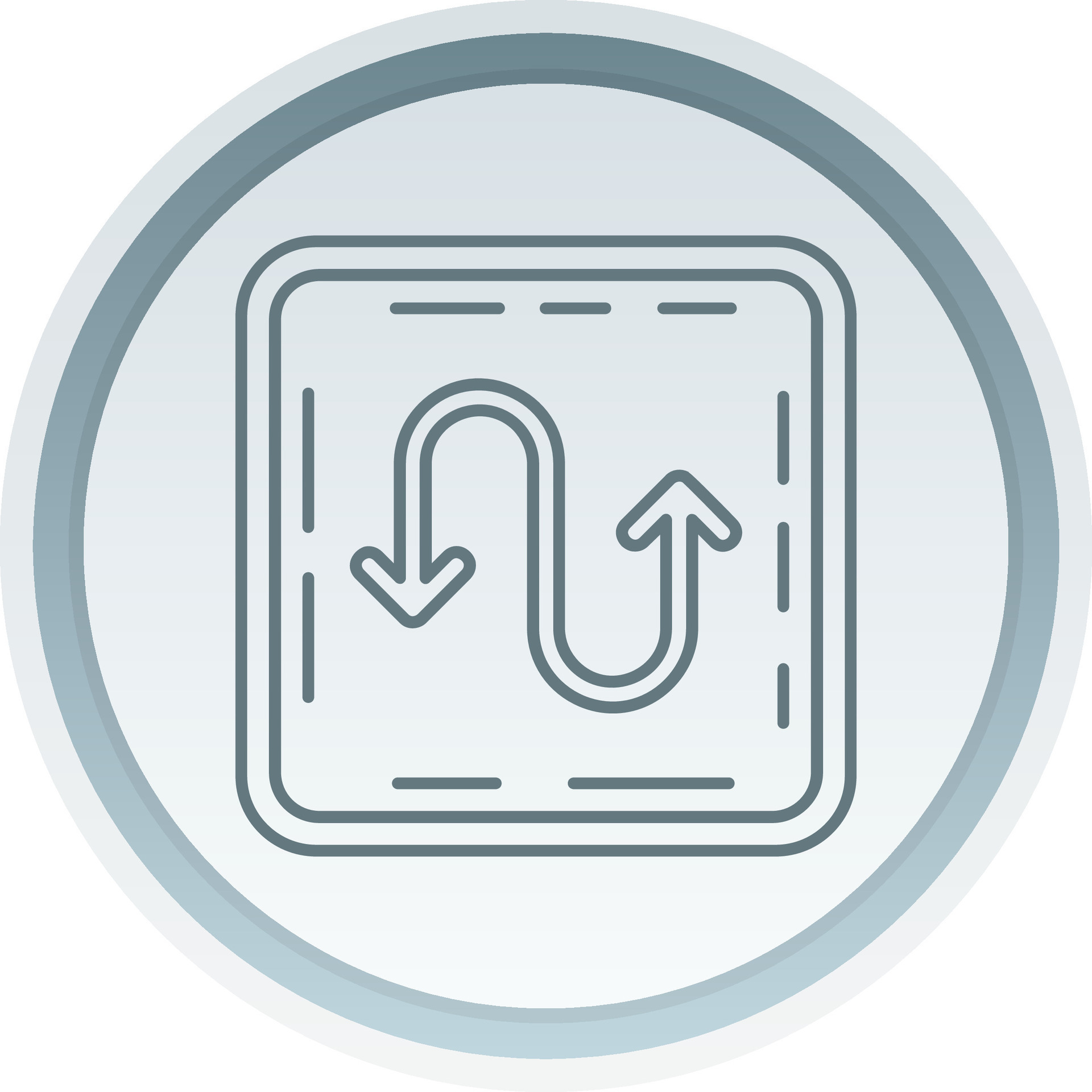 Zigzag Linear Button Icon 37838035 Vector Art at Vecteezy