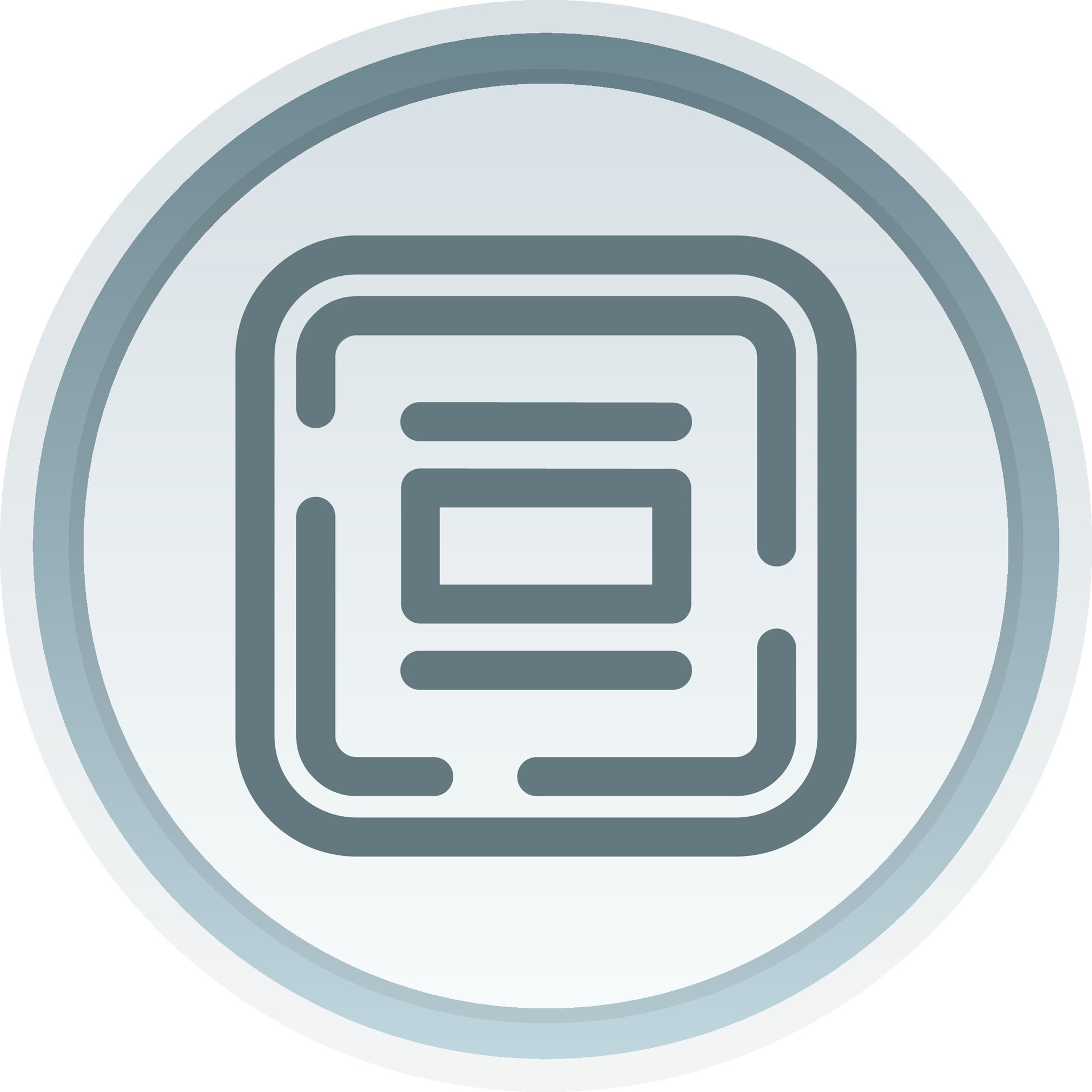 Vertical allignment Linear Button Icon 37838378 Vector Art at Vecteezy