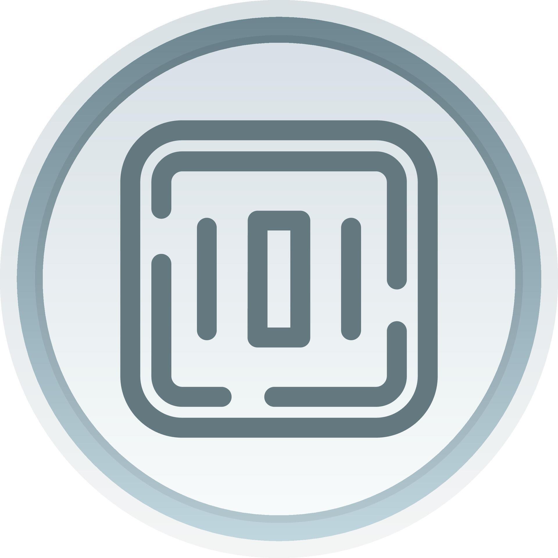 Center alignment Linear Button Icon 37838393 Vector Art at Vecteezy