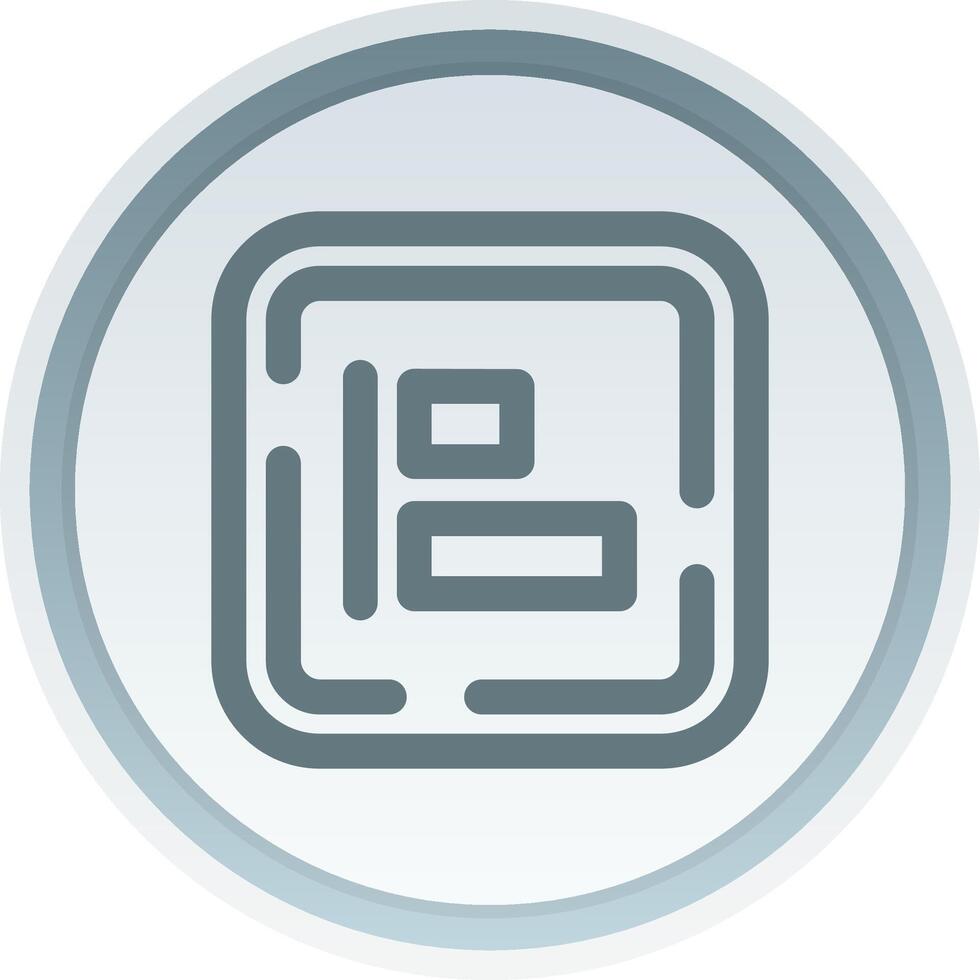 Right align Linear Button Icon 37838425 Vector Art at Vecteezy