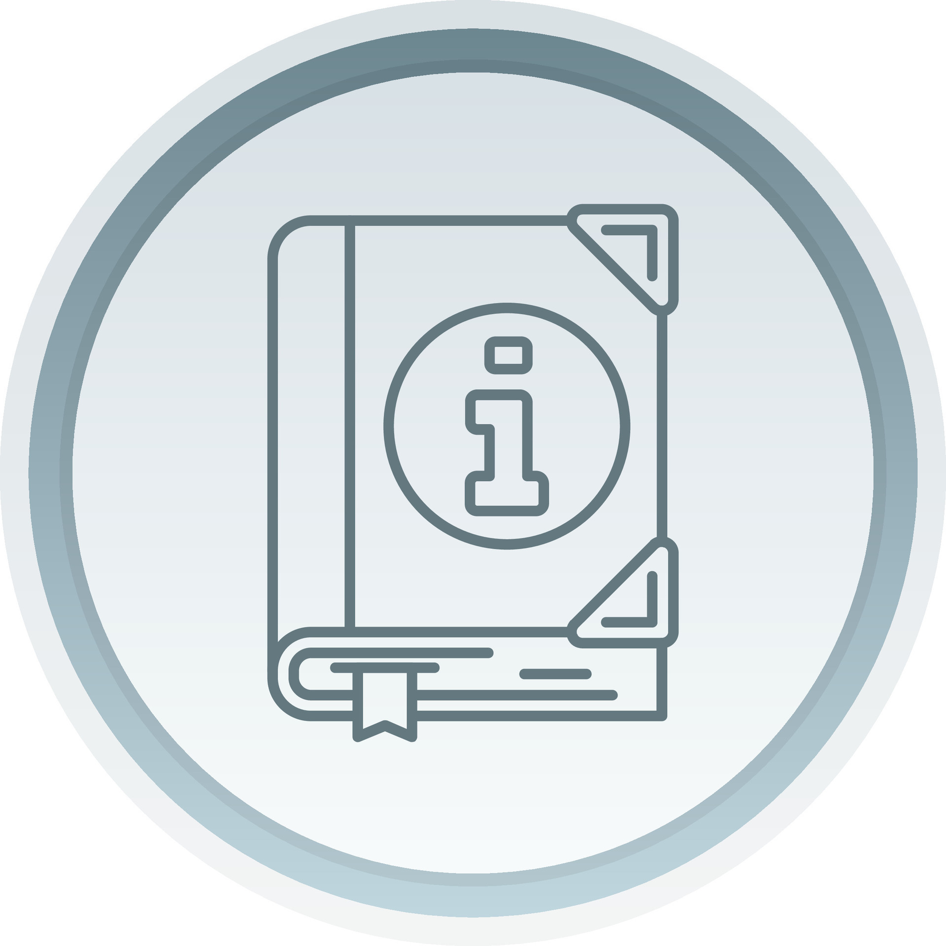 Guide Linear Button Icon 37838568 Vector Art at Vecteezy