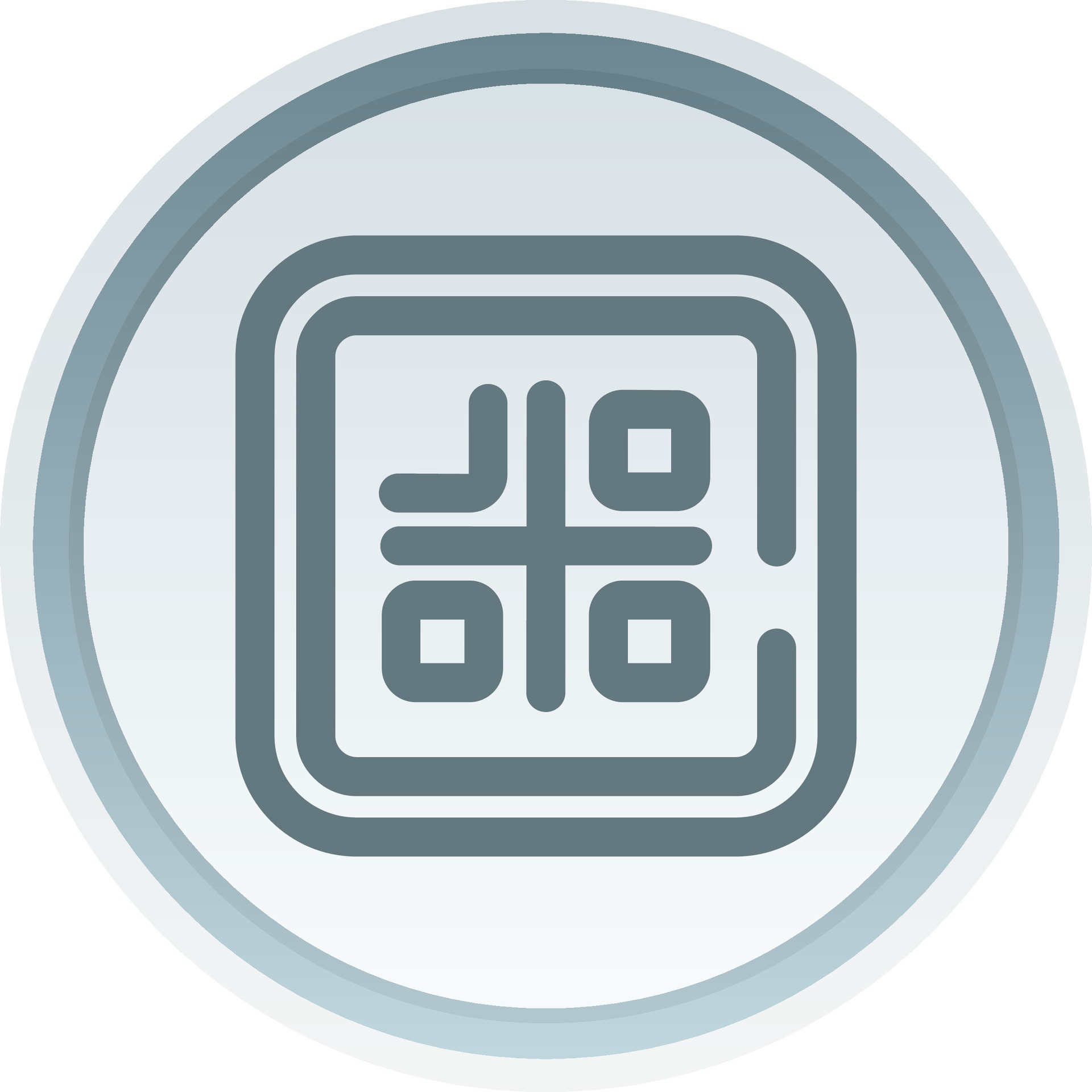 Qr Code Linear Button Icon 37838626 Vector Art At Vecteezy