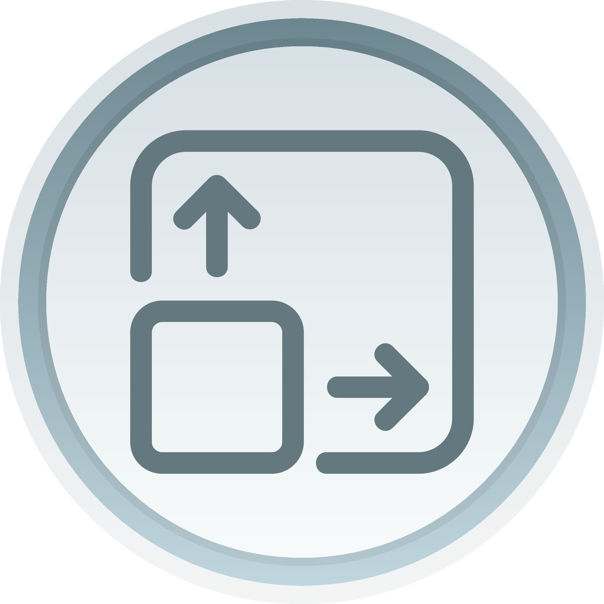 Expand Linear Button Icon 37838765 Vector Art at Vecteezy