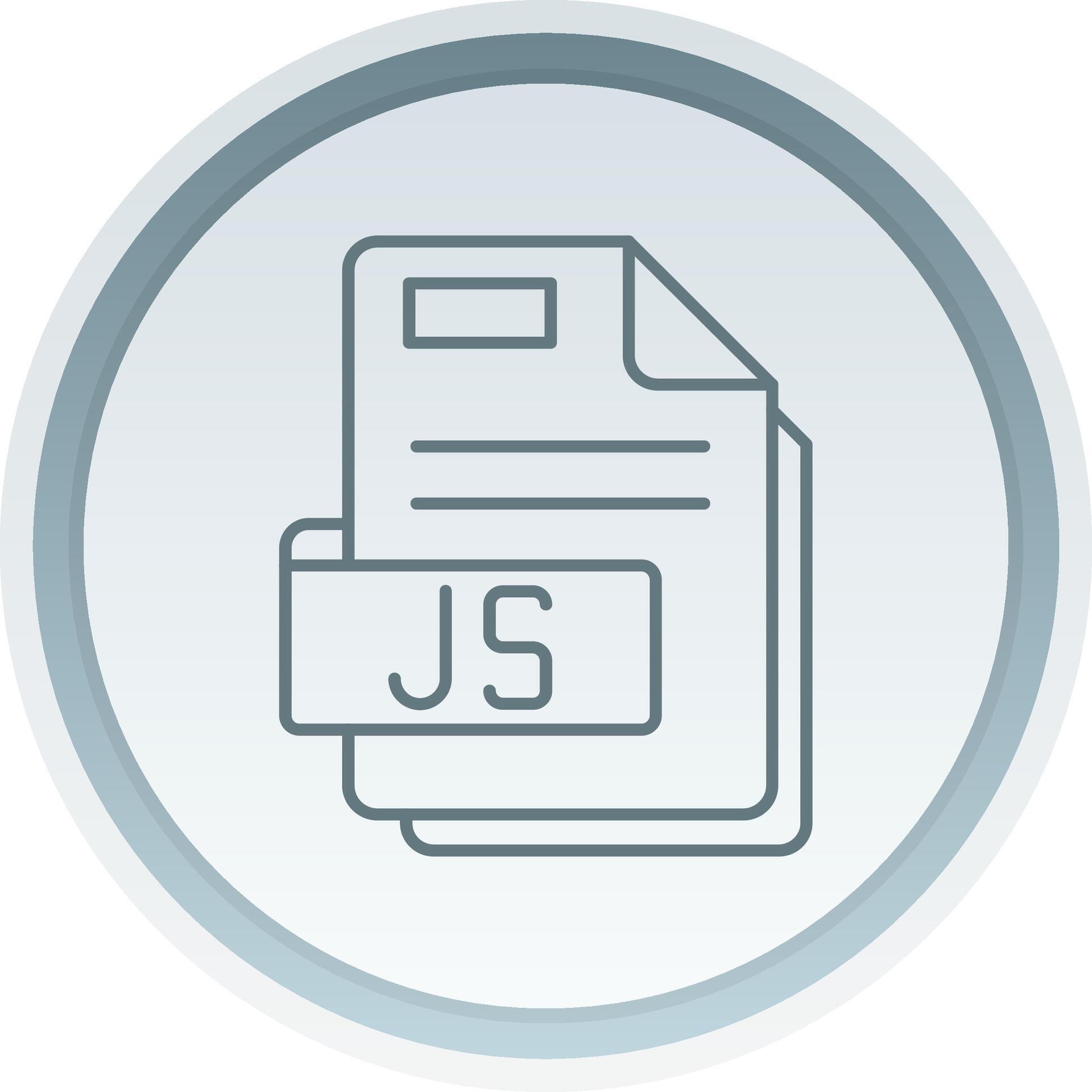 Js Linear Button Icon 37838813 Vector Art at Vecteezy
