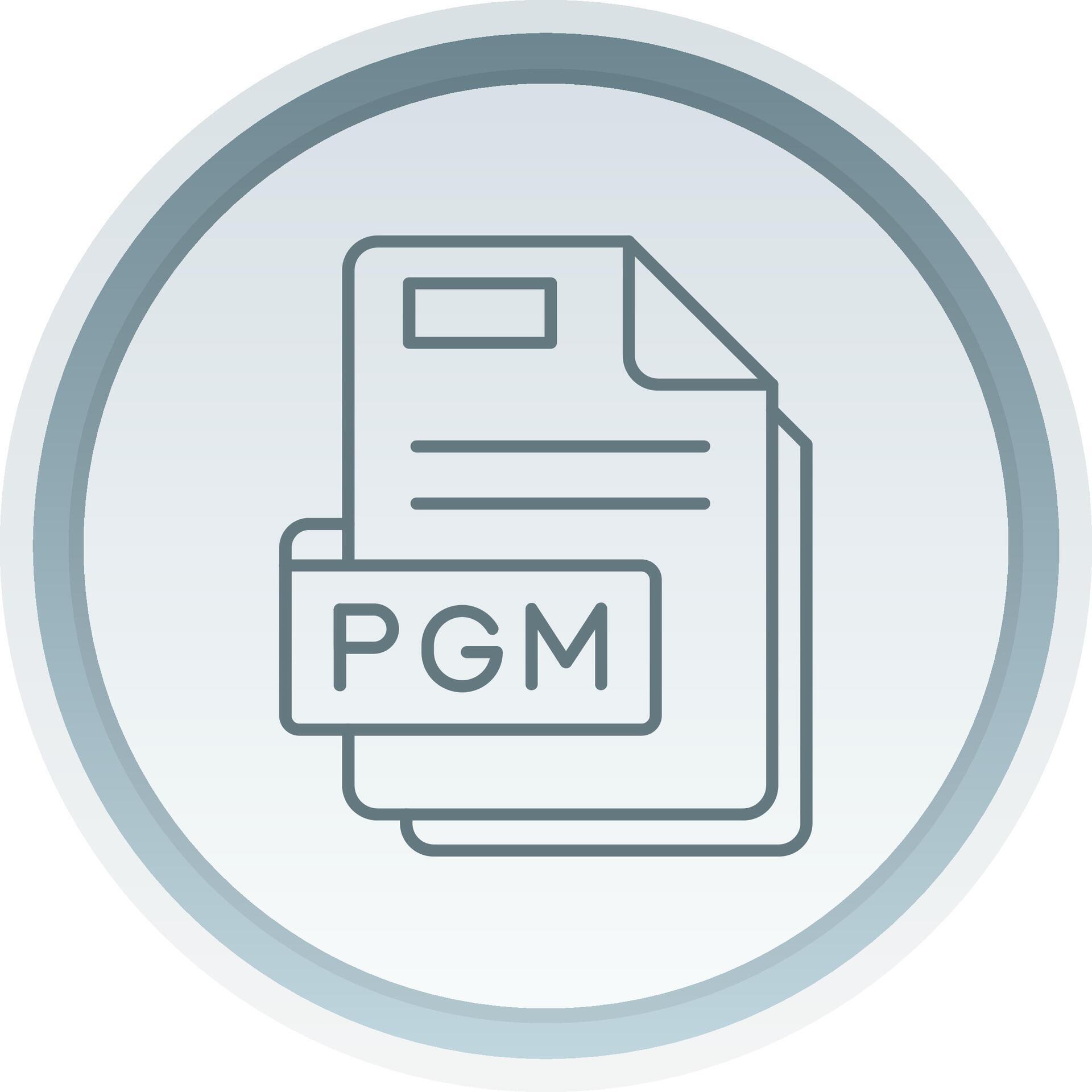 Pgm Linear Button Icon 37838850 Vector Art at Vecteezy