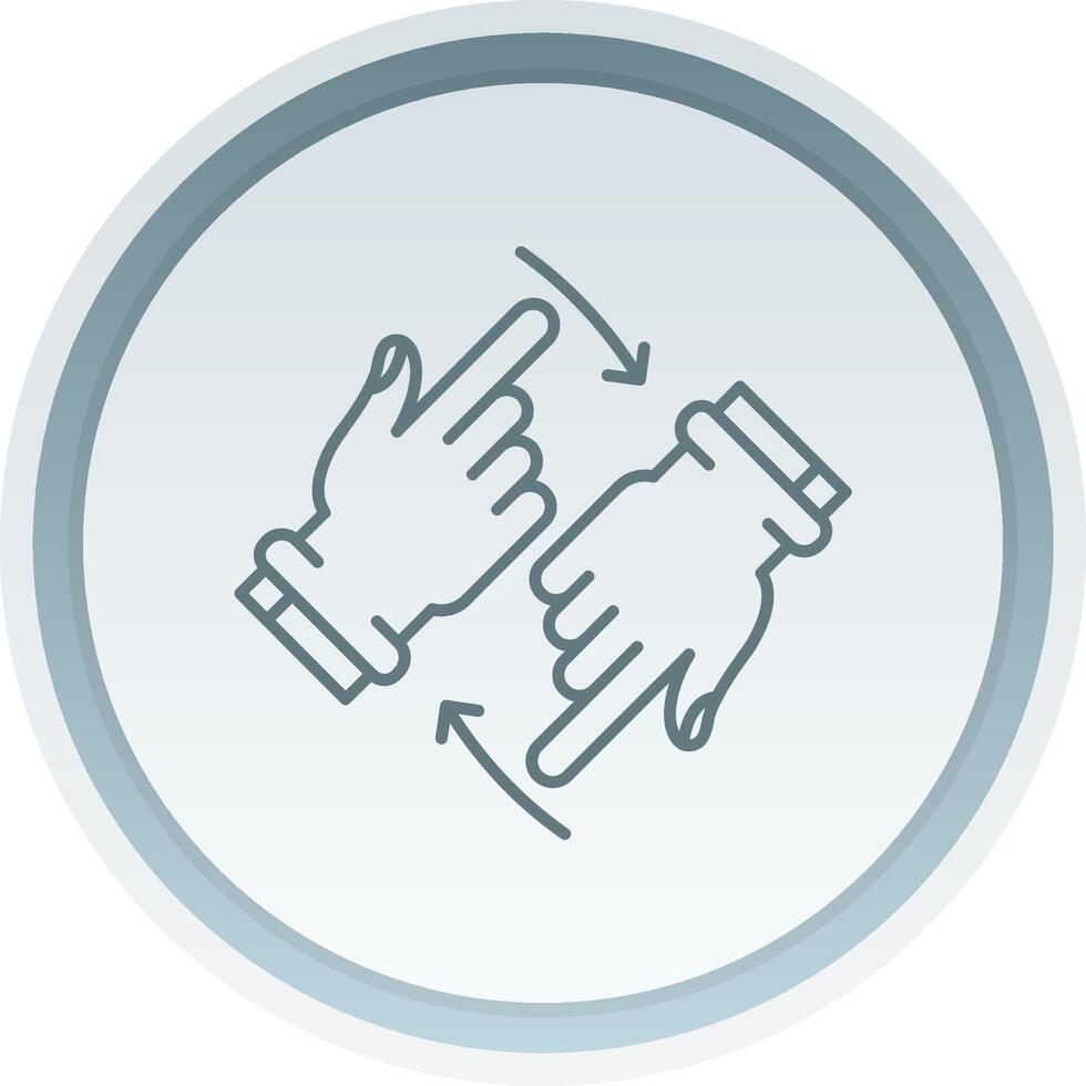 Rotate Two Hands Linear Button Icon 37838984 Vector Art at Vecteezy