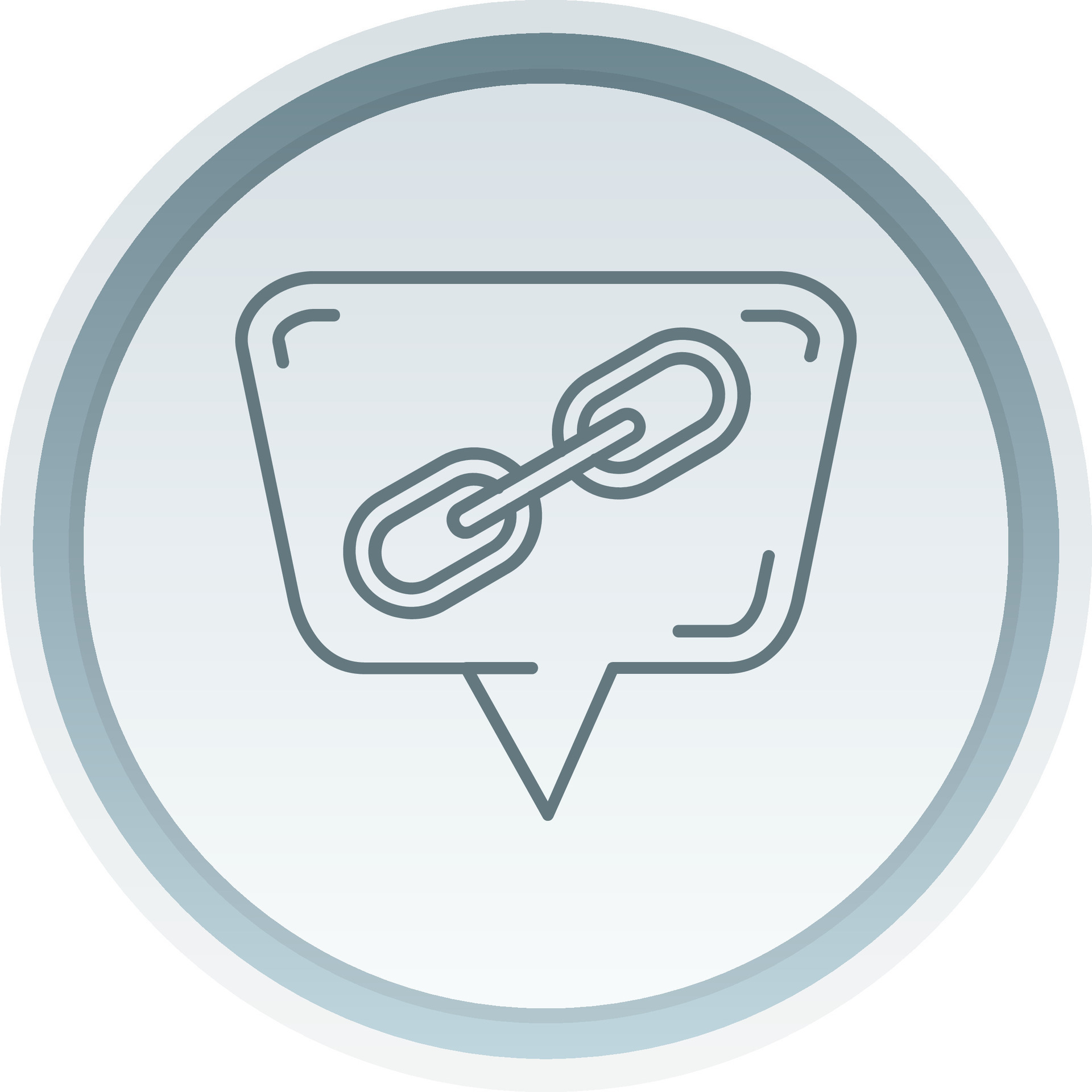 Link Linear Button Icon 37839400 Vector Art at Vecteezy