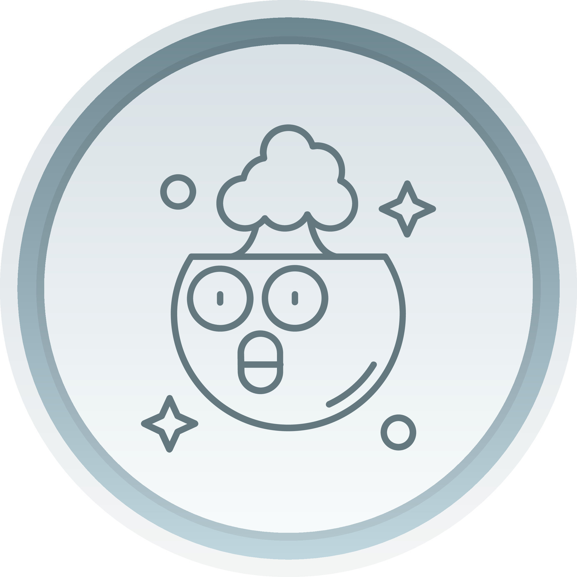 Exploding Linear Button Icon 37839461 Vector Art at Vecteezy