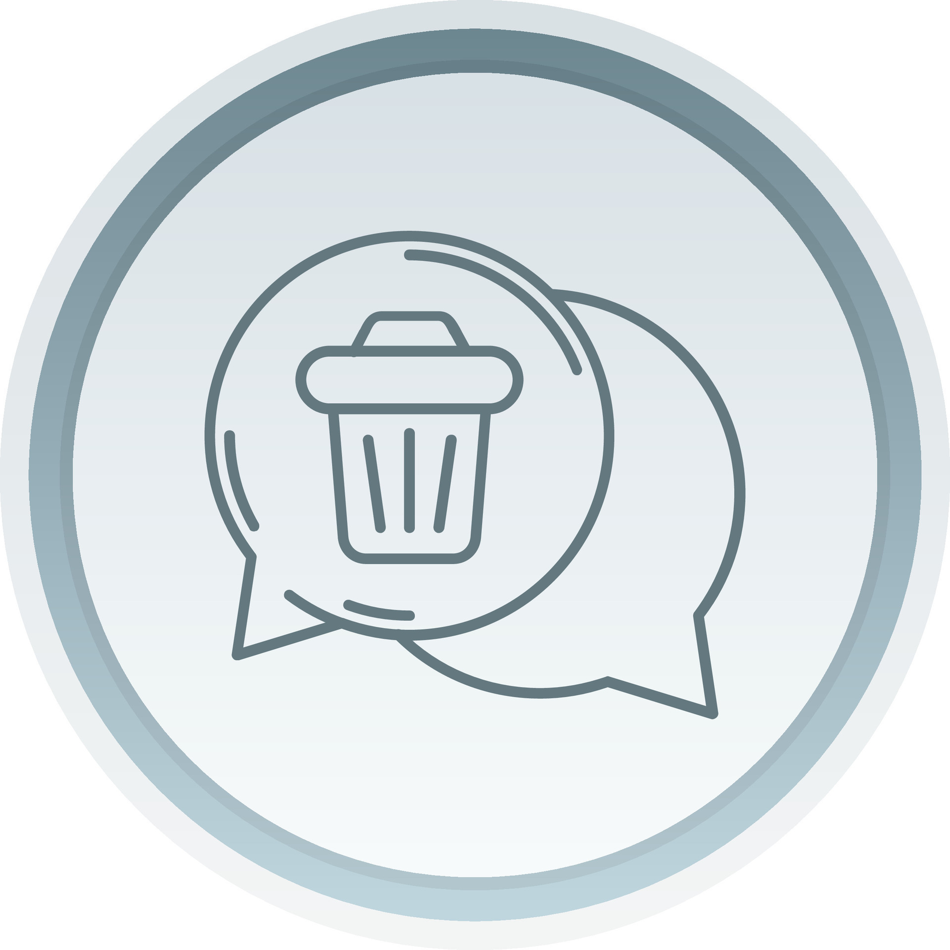 Delete Linear Button Icon 37839511 Vector Art at Vecteezy