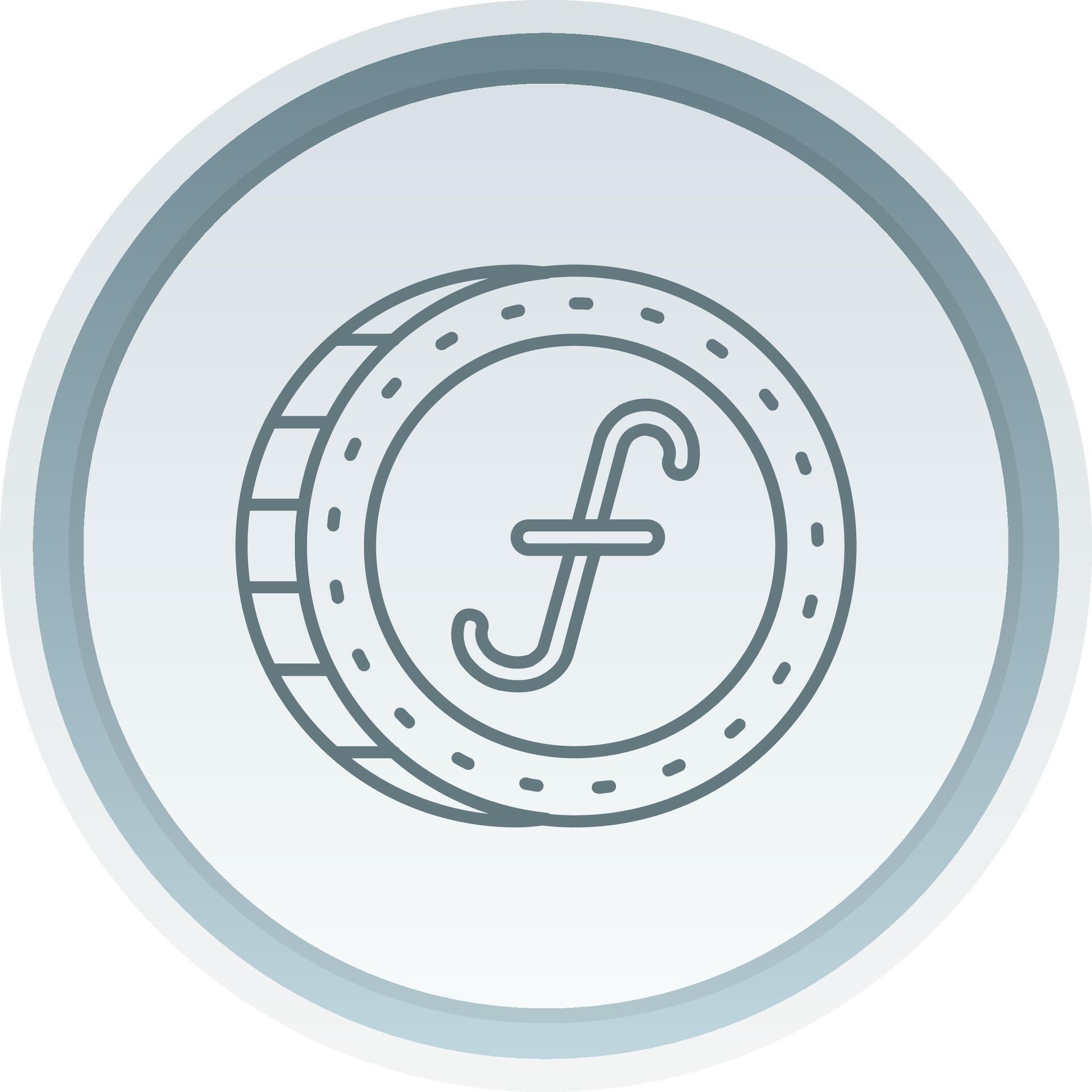 Guilder Linear Button Icon 37839621 Vector Art at Vecteezy