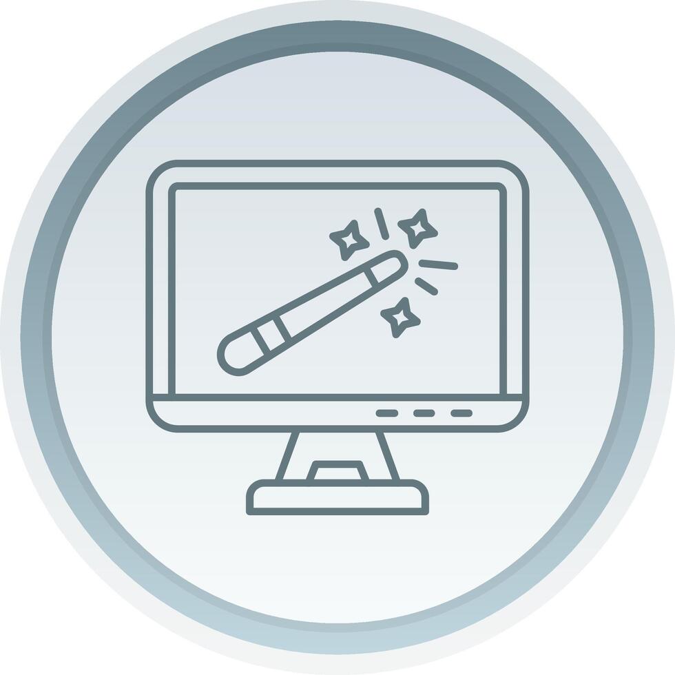 Magic wand Linear Button Icon 37839772 Vector Art at Vecteezy