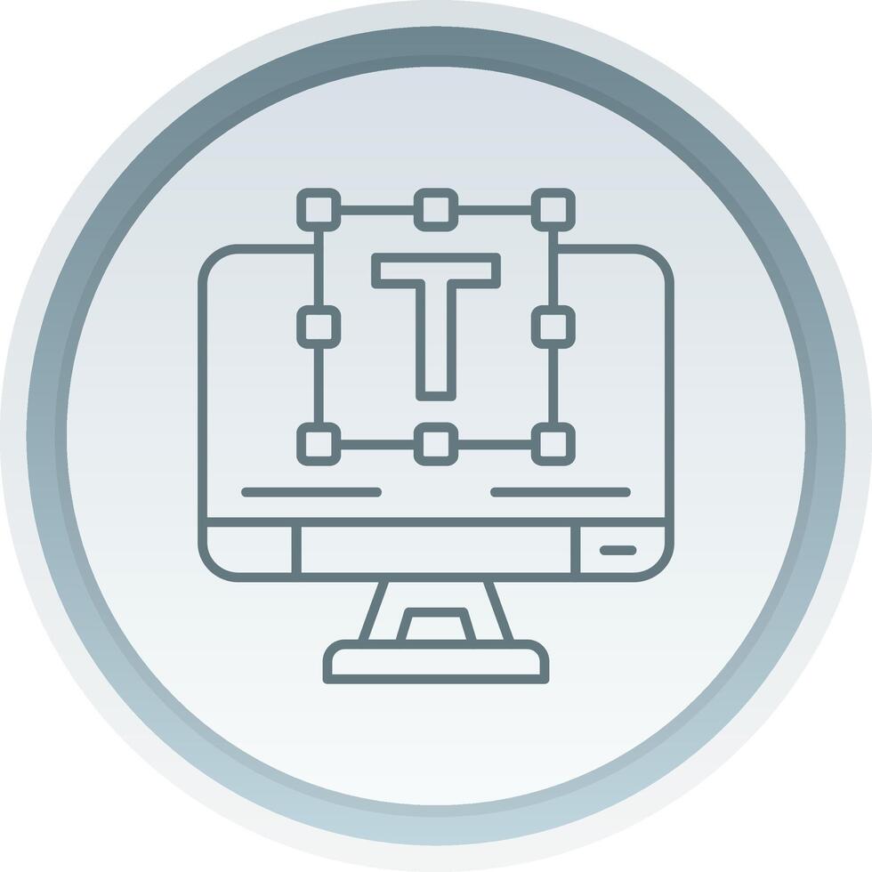 Typography Linear Button Icon 37839840 Vector Art at Vecteezy